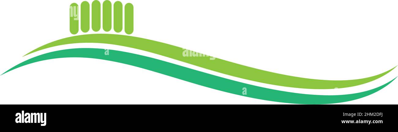 Toothbrush icon logo design template illustration vector Stock Vector ...