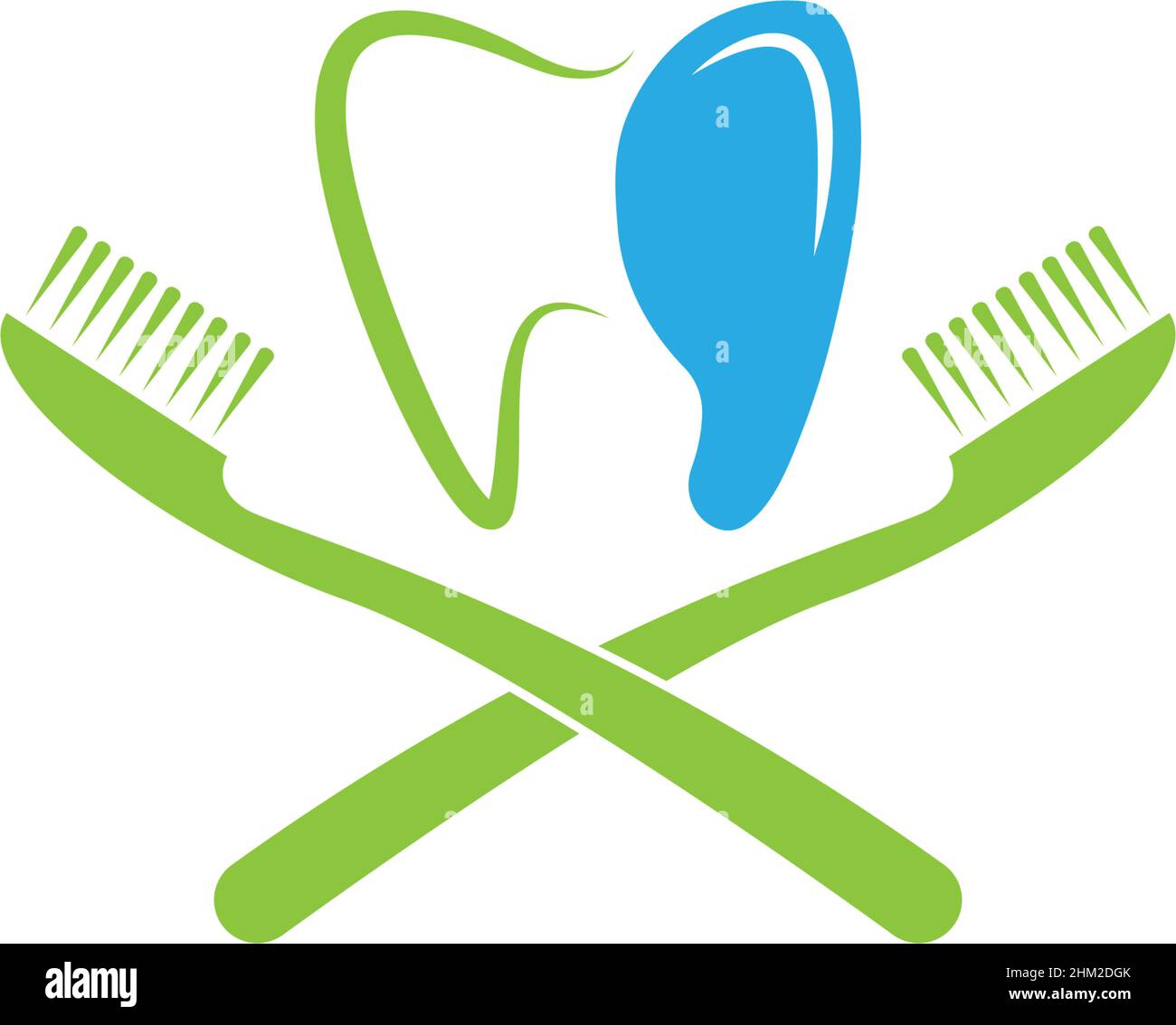 Toothbrush icon logo design template illustration vector Stock Vector ...