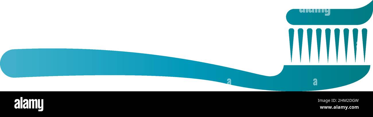 Toothbrush icon logo design template illustration vector Stock Vector ...