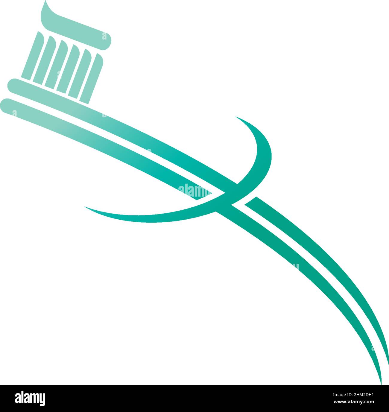Toothbrush icon logo design template illustration vector Stock Vector ...