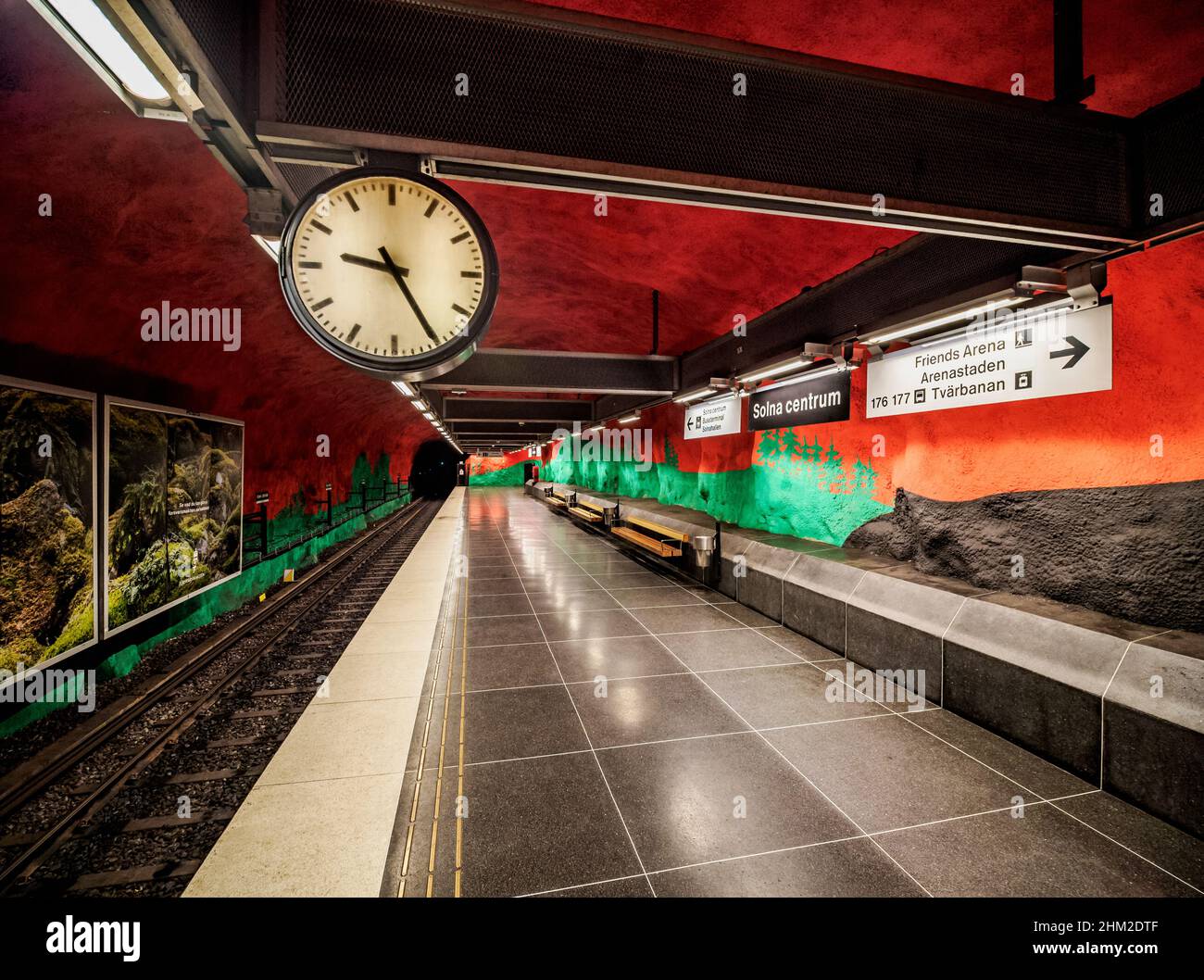 Solna Centrum Metro Station, Stockholm, Stockholm County, Sweden Stock ...