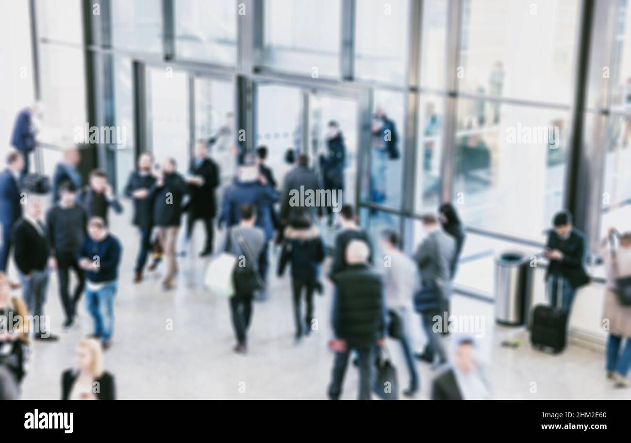 blurred crowd of people rushing Stock Photo - Alamy