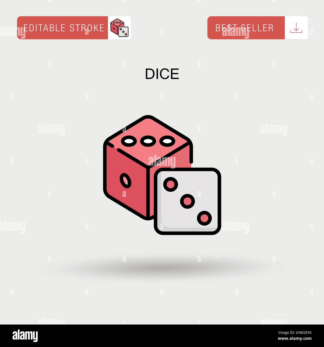Throw of the dice Stock Vector Images - Alamy