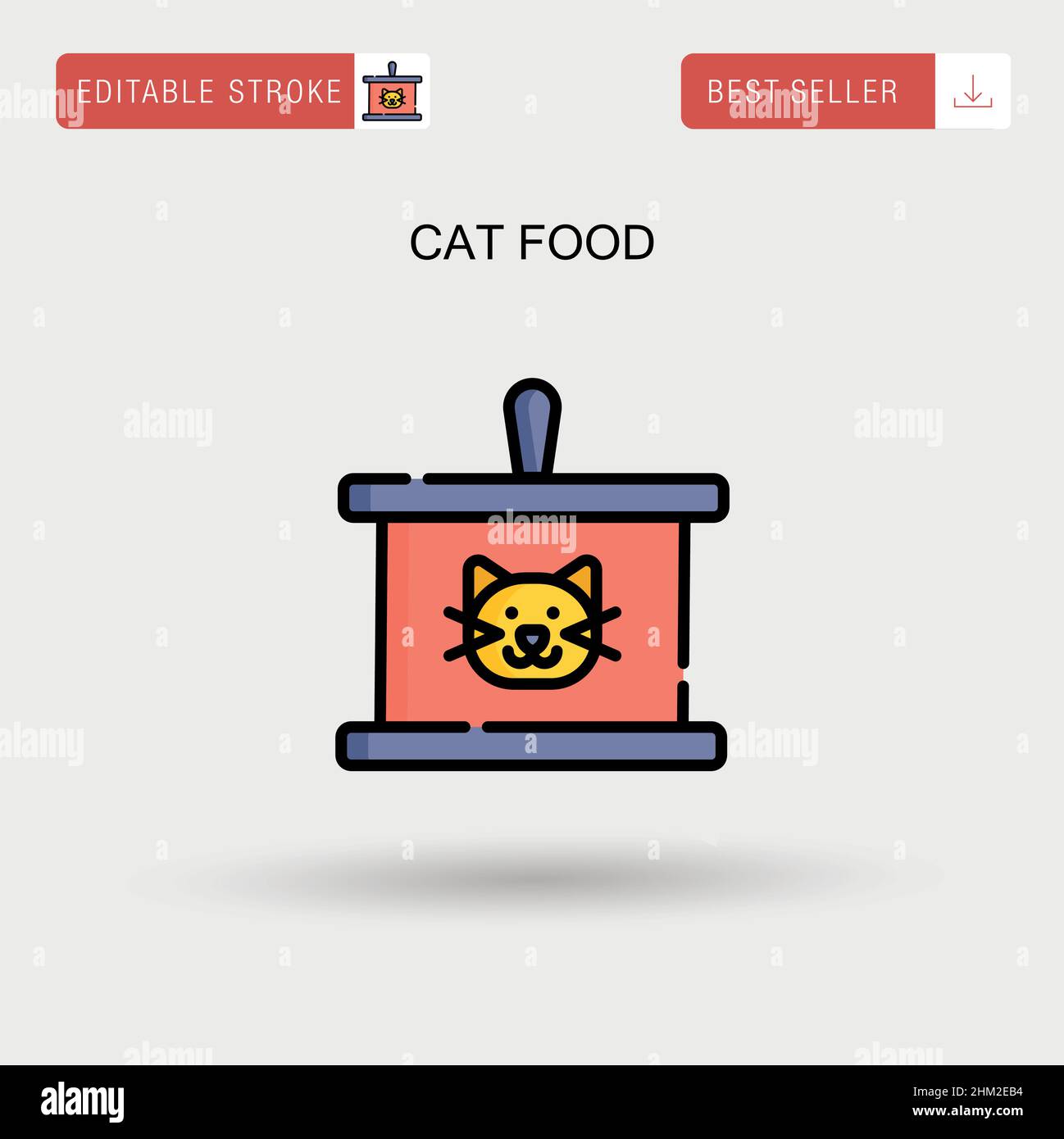 Kitten meal Stock Vector Images - Alamy