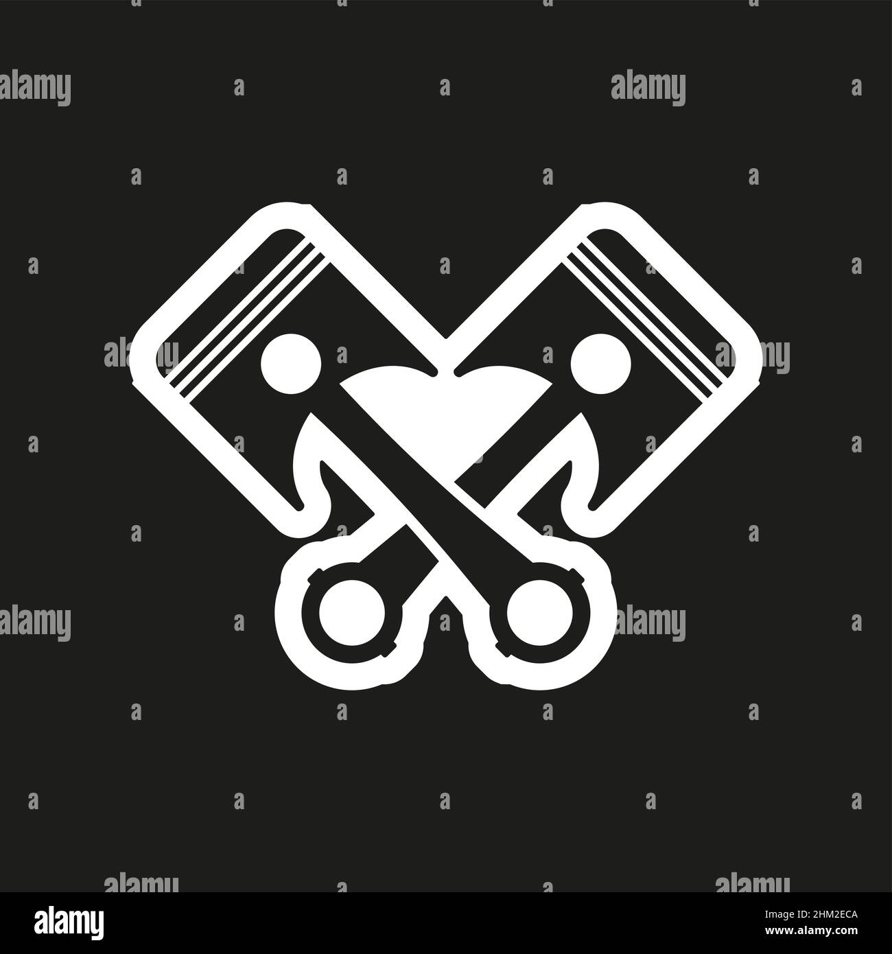 Two cylinder engine Stock Vector Images - Alamy