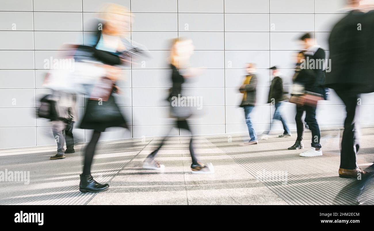 large crowd of people walking Stock Photo - Alamy
