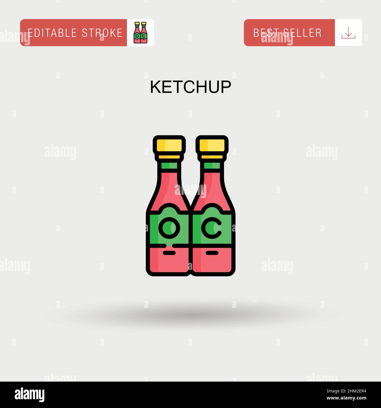 Sauce bottle top view Stock Vector Images - Alamy