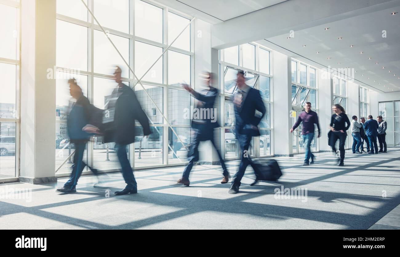 Business People Walking on a modern floor Stock Photo - Alamy