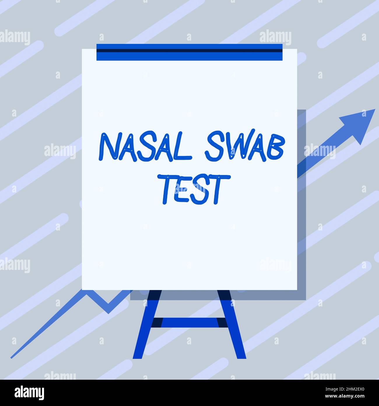 Text sign showing Nasal Swab Test. Business overview diagnosing an ...
