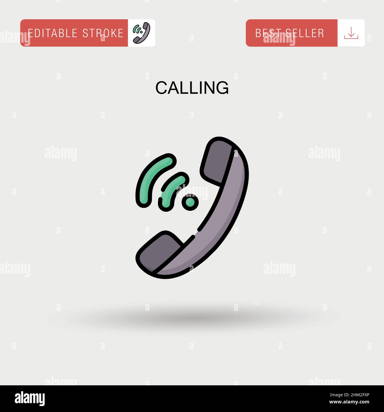 Calling Simple vector icon Stock Vector Image & Art - Alamy