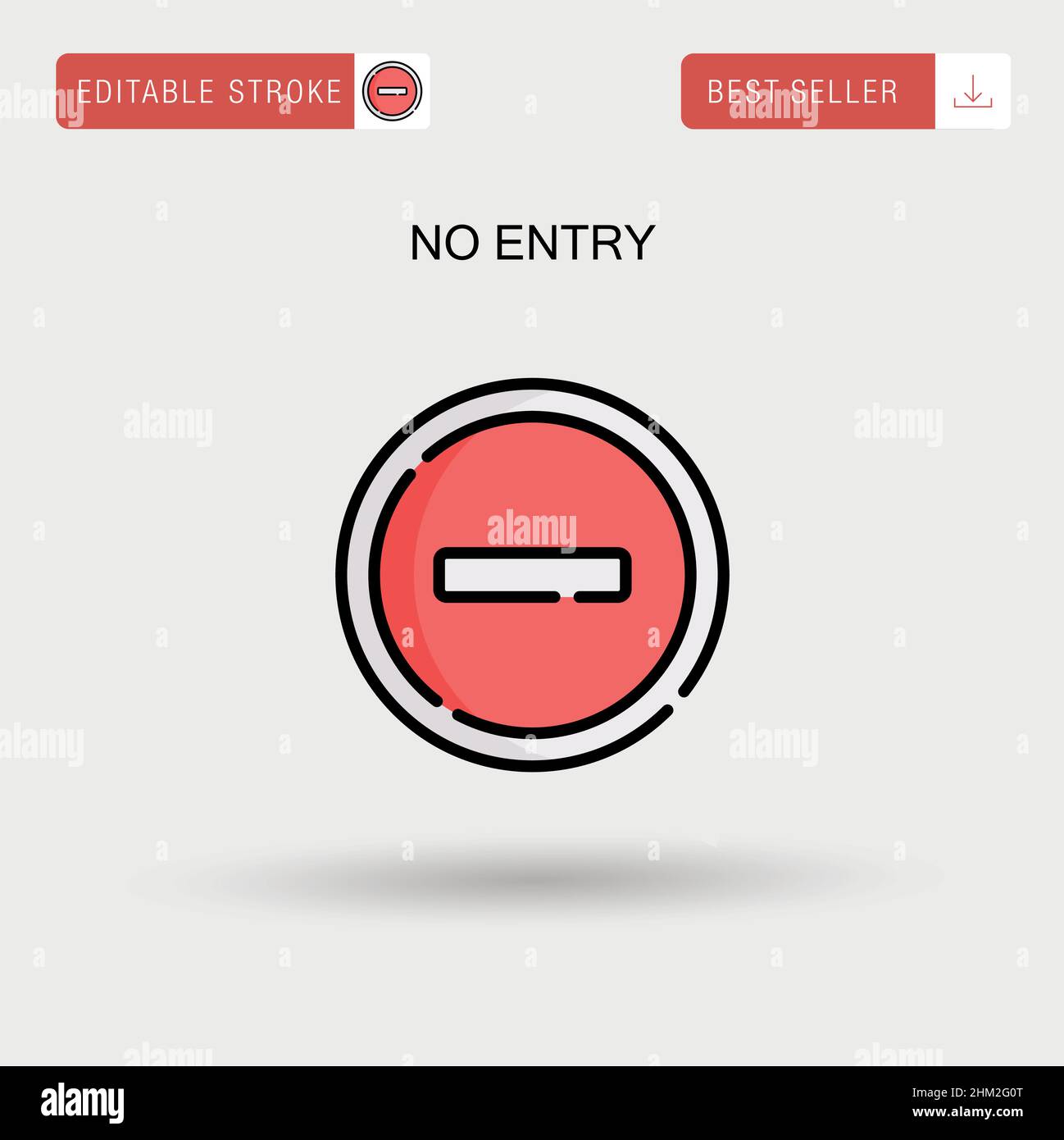 No entry Simple vector icon Stock Vector Image & Art - Alamy
