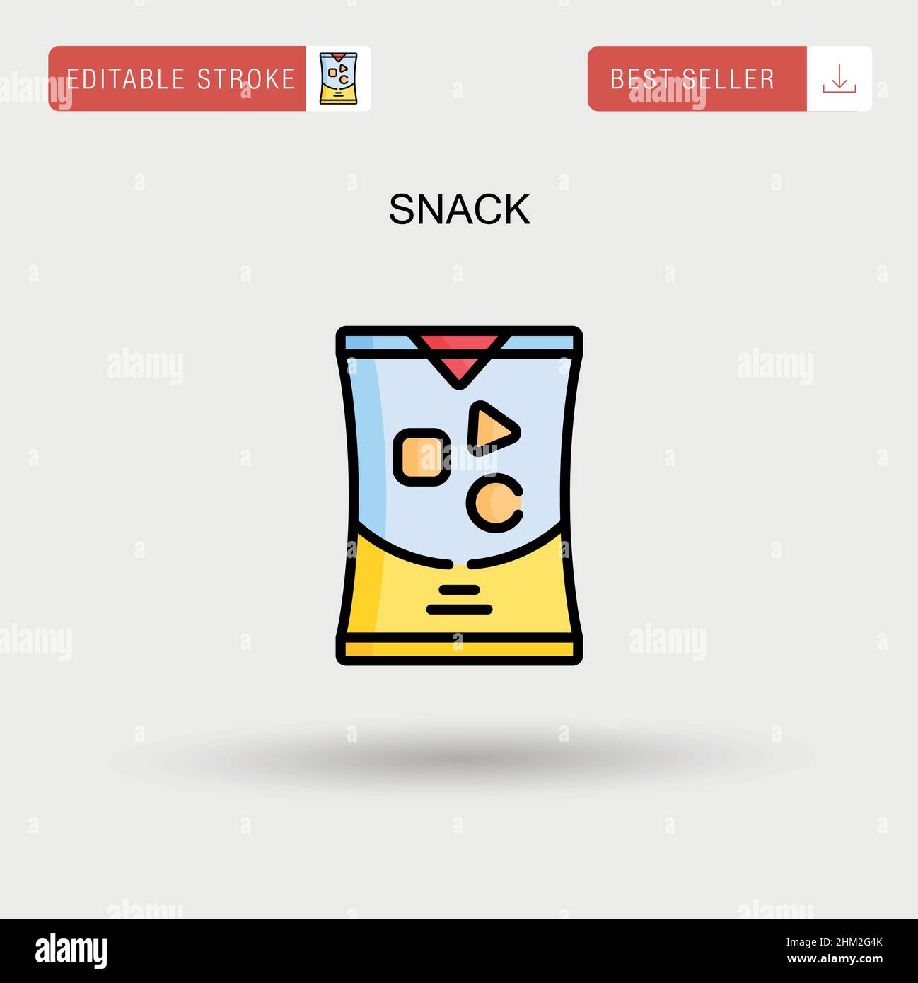 Snack Simple vector icon Stock Vector Image & Art - Alamy
