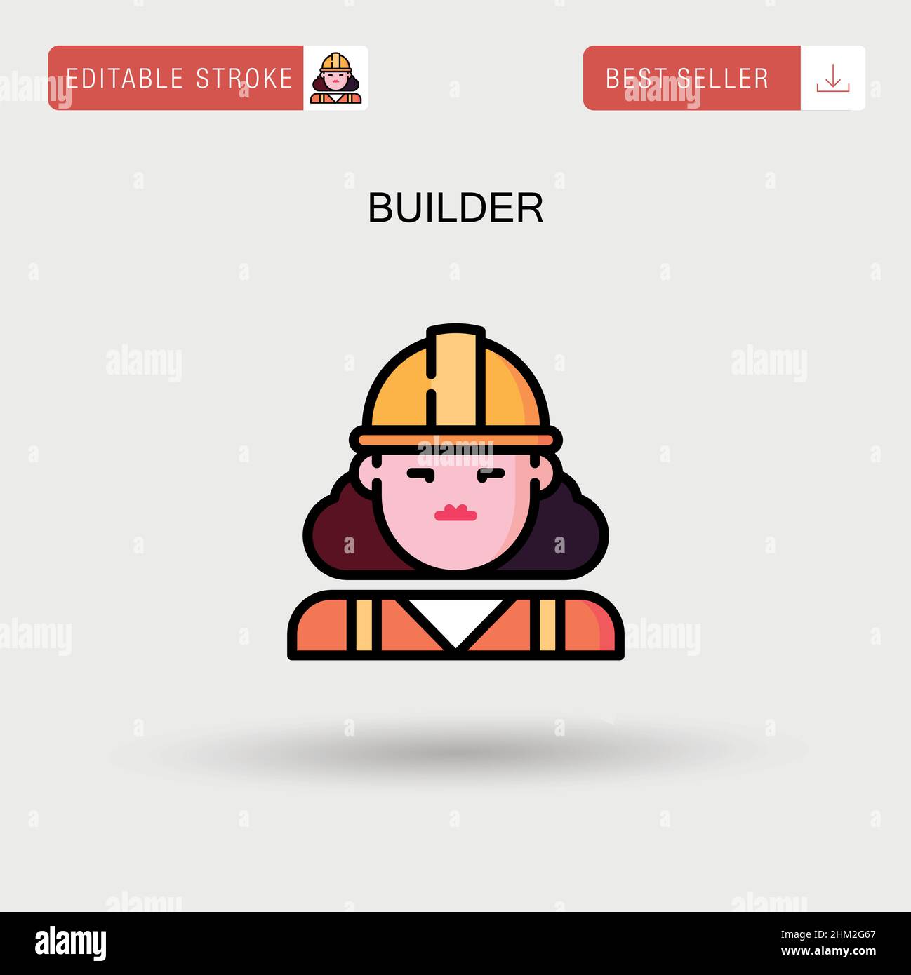 Builder house plan icon Stock Vector Images - Alamy