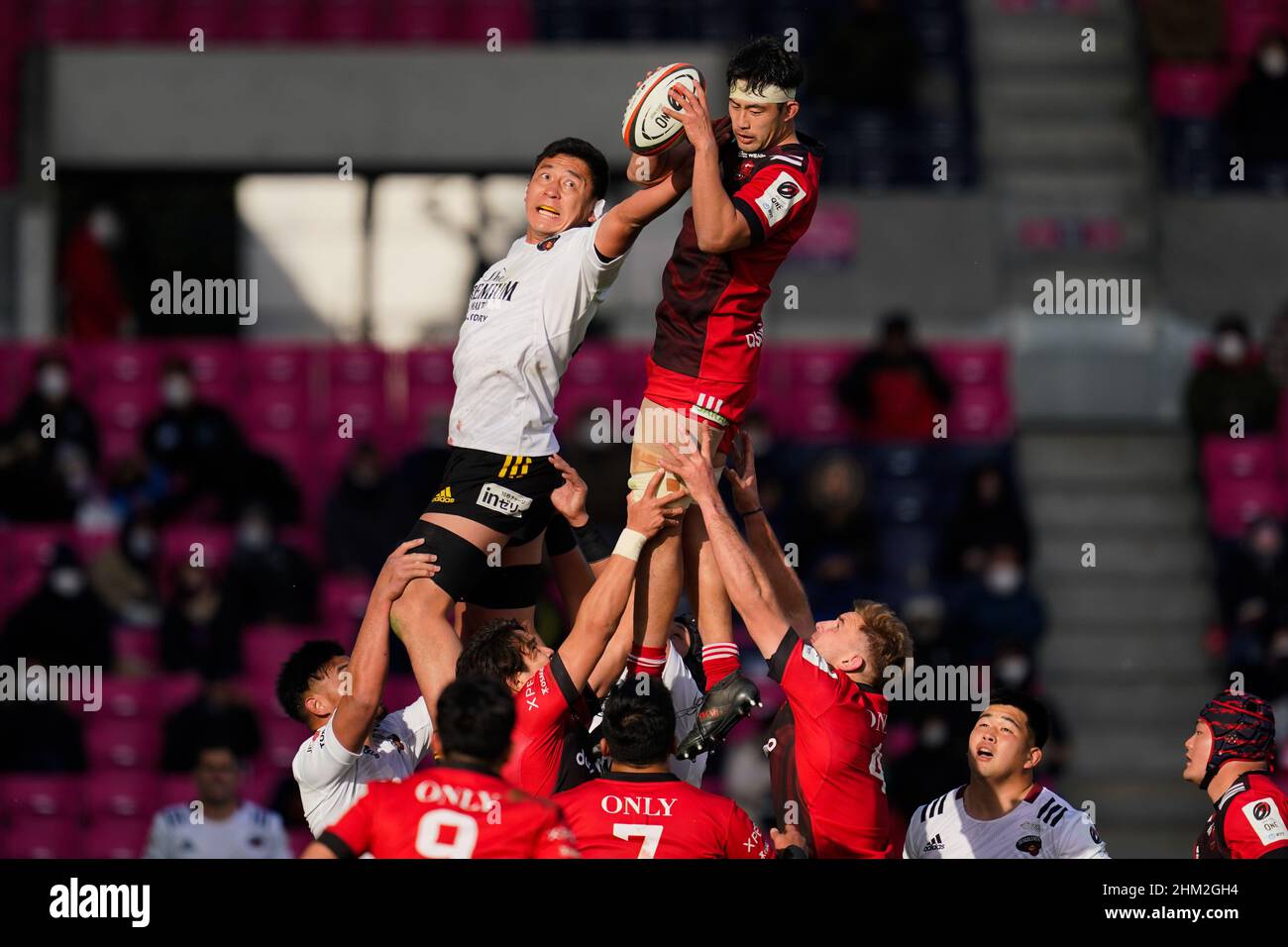 Osaka Japan. 6th Feb, 2022. (L-R) Takayasu Tsuji, Shinya Osugi ...