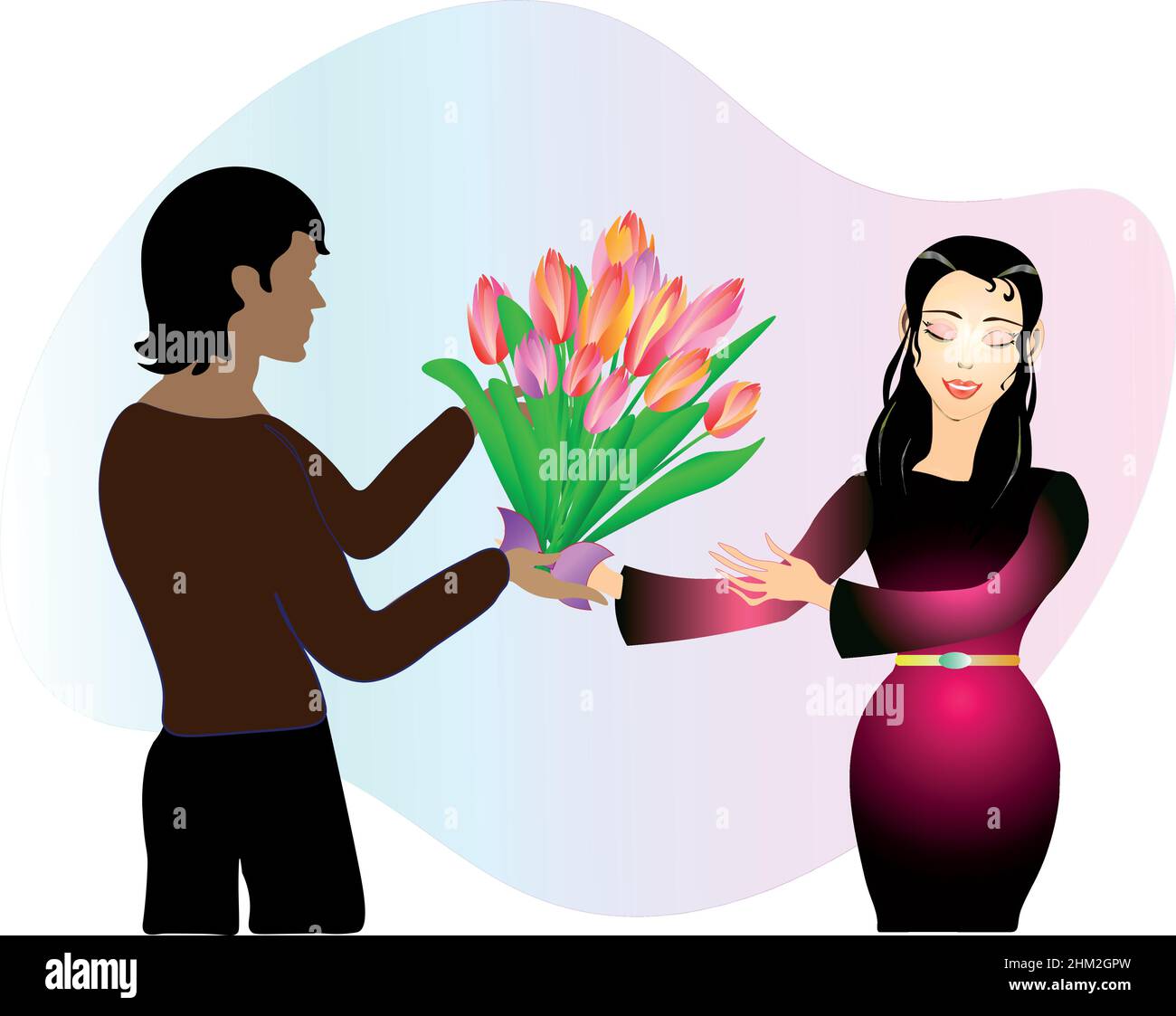 Concept girlfriend Stock Vector Images - Alamy