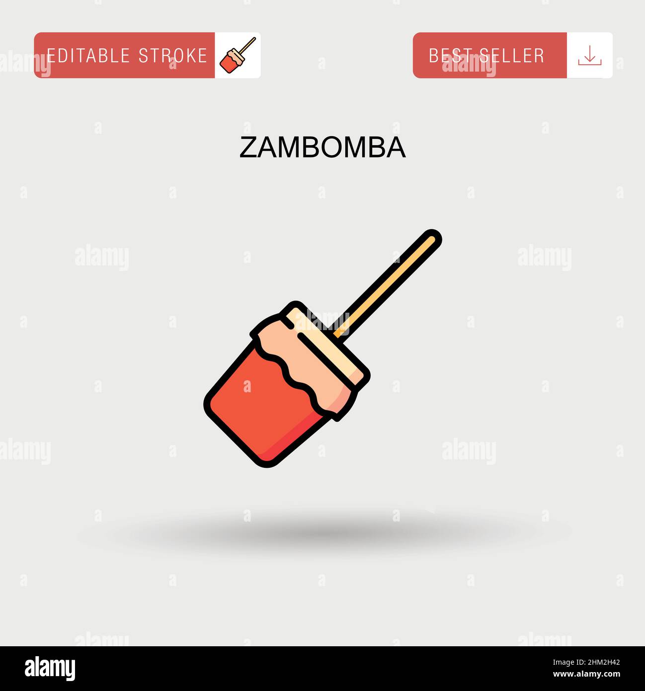 Zambomba Simple vector icon Stock Vector Image & Art - Alamy