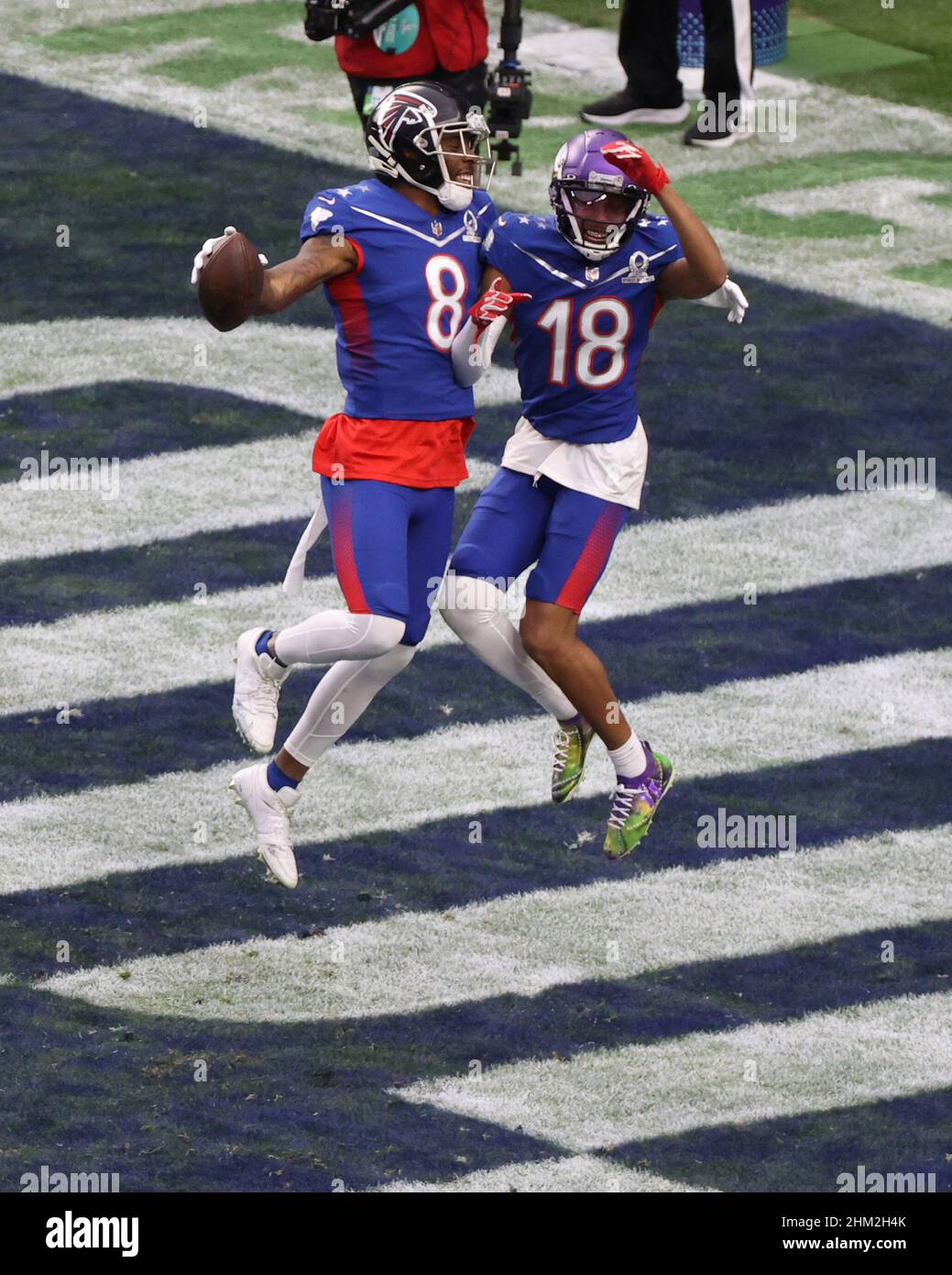 Las Vegas, Nevada, USA. 6th Feb, 2022. Atlanta Falcons tight end Kyle ...