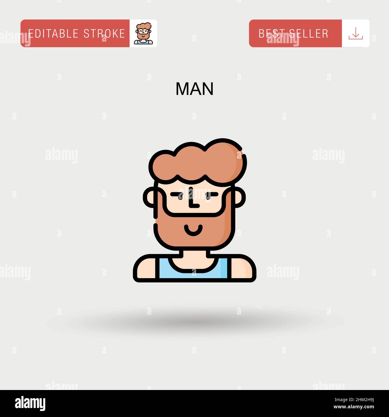 Man Simple vector icon Stock Vector Image & Art - Alamy