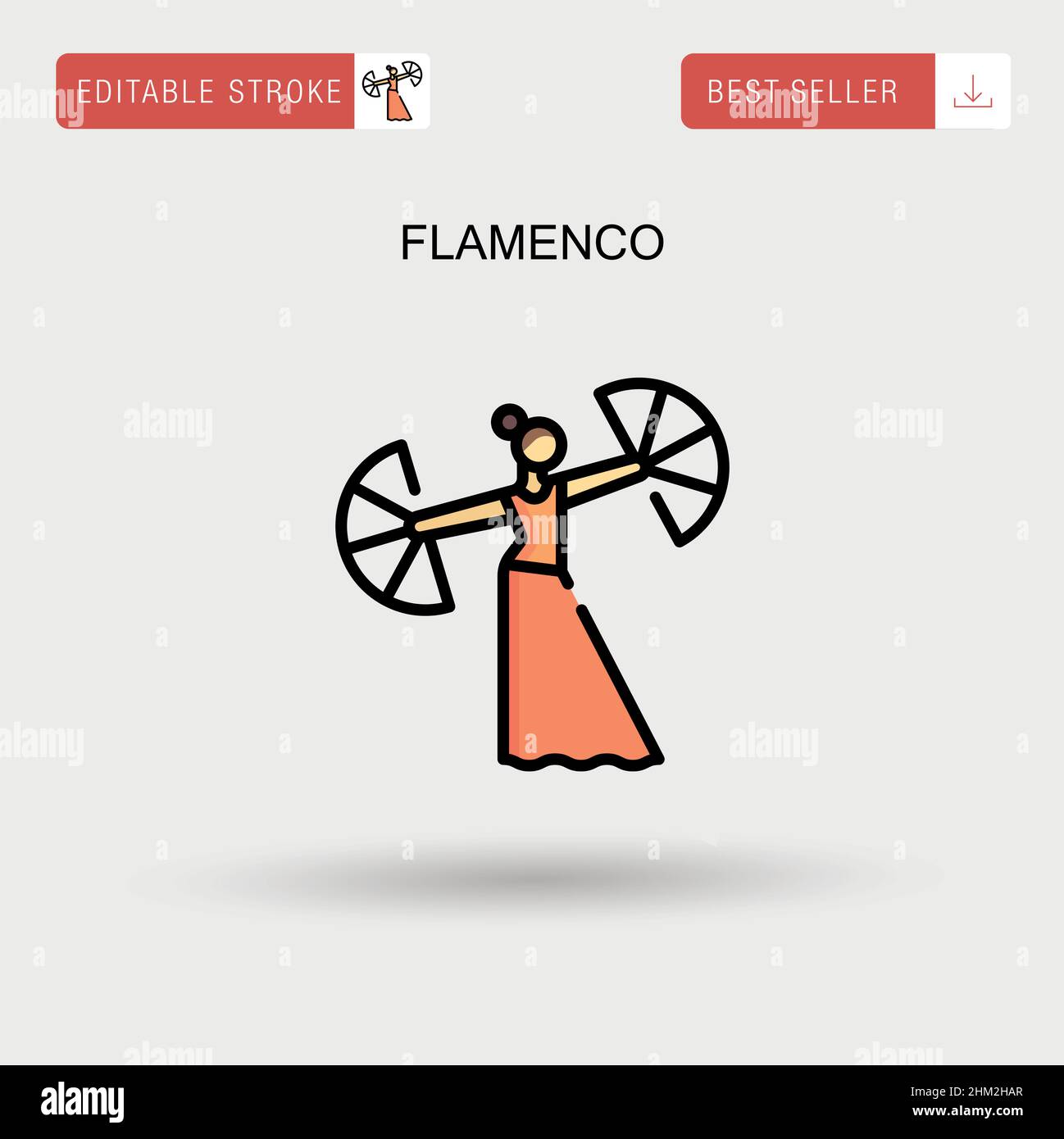 Flamenco female dancer spanish traditional dress hi-res stock ...