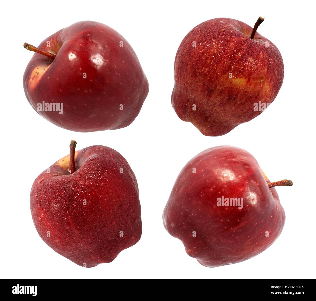 Red apple isolated on white background Stock Photo - Alamy