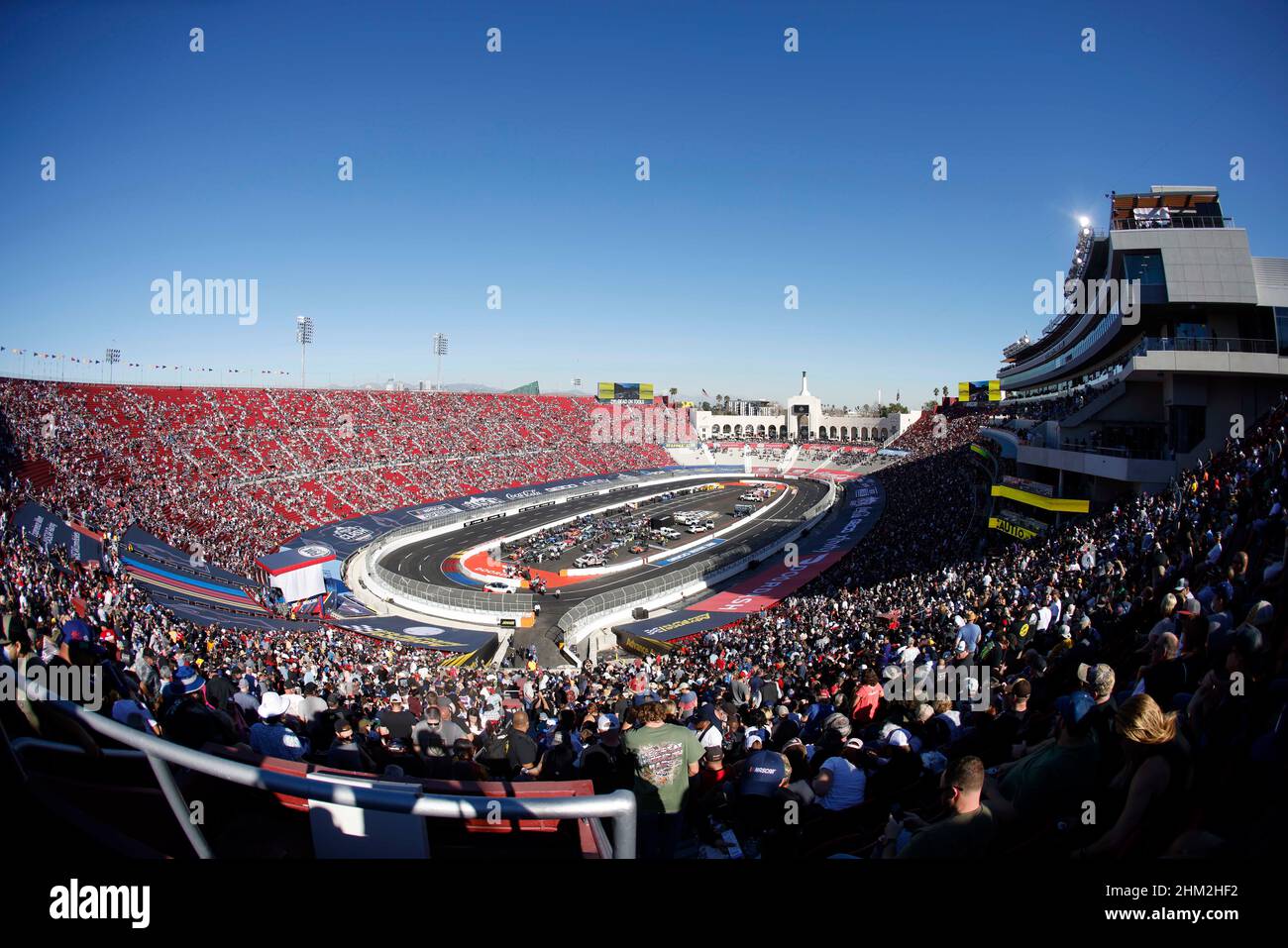 February 06, 2022 A general view Los Angeles Coliseum during the Busch ...