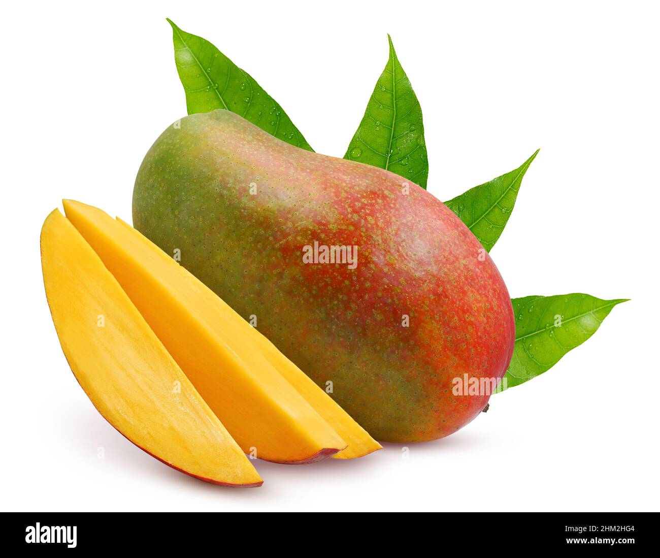 Sweet Mango fruit isolated on white background Stock Photo - Alamy