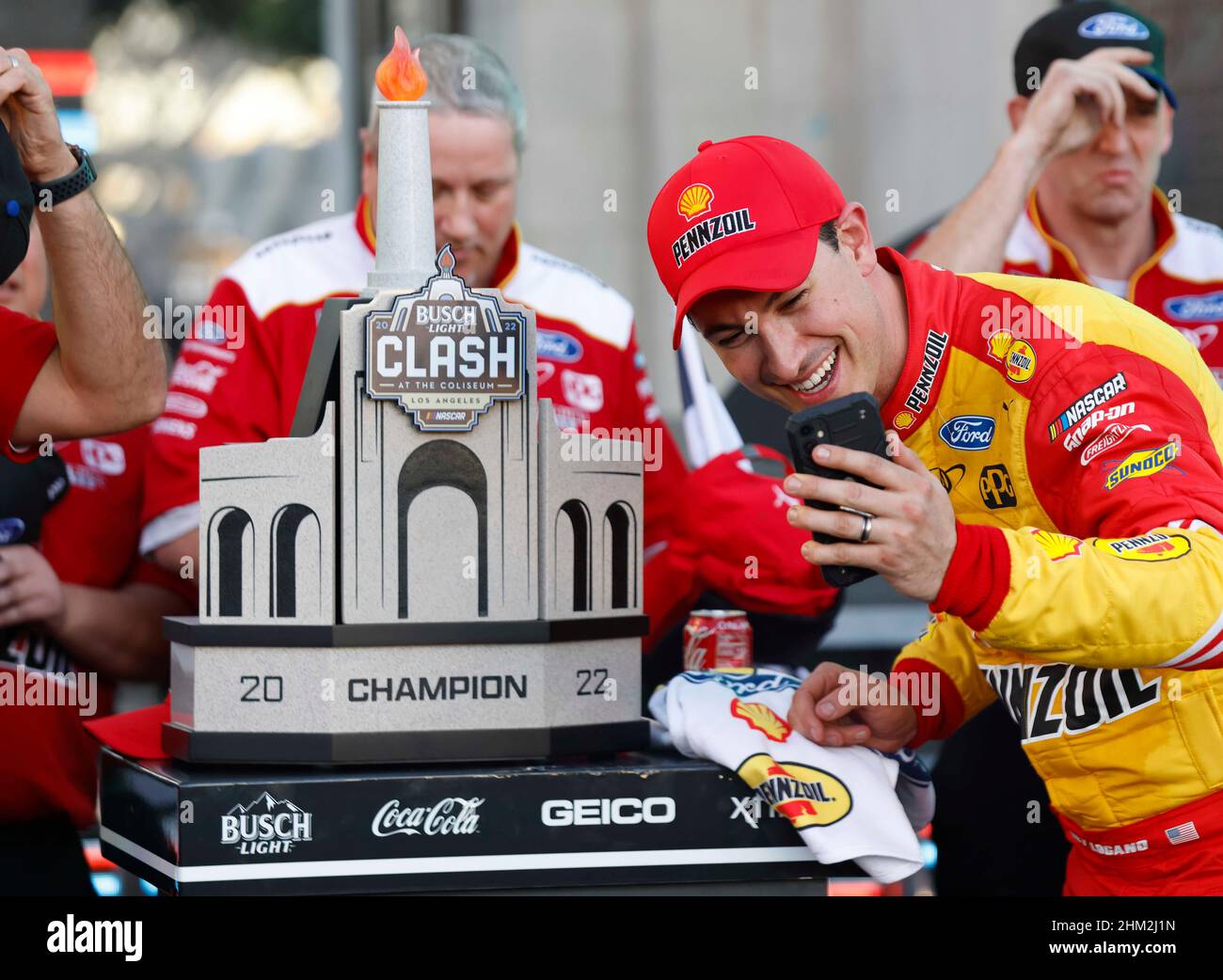 Los Angeles, California, USA. 06th Feb, 2022. driver of the #22 Shell ...