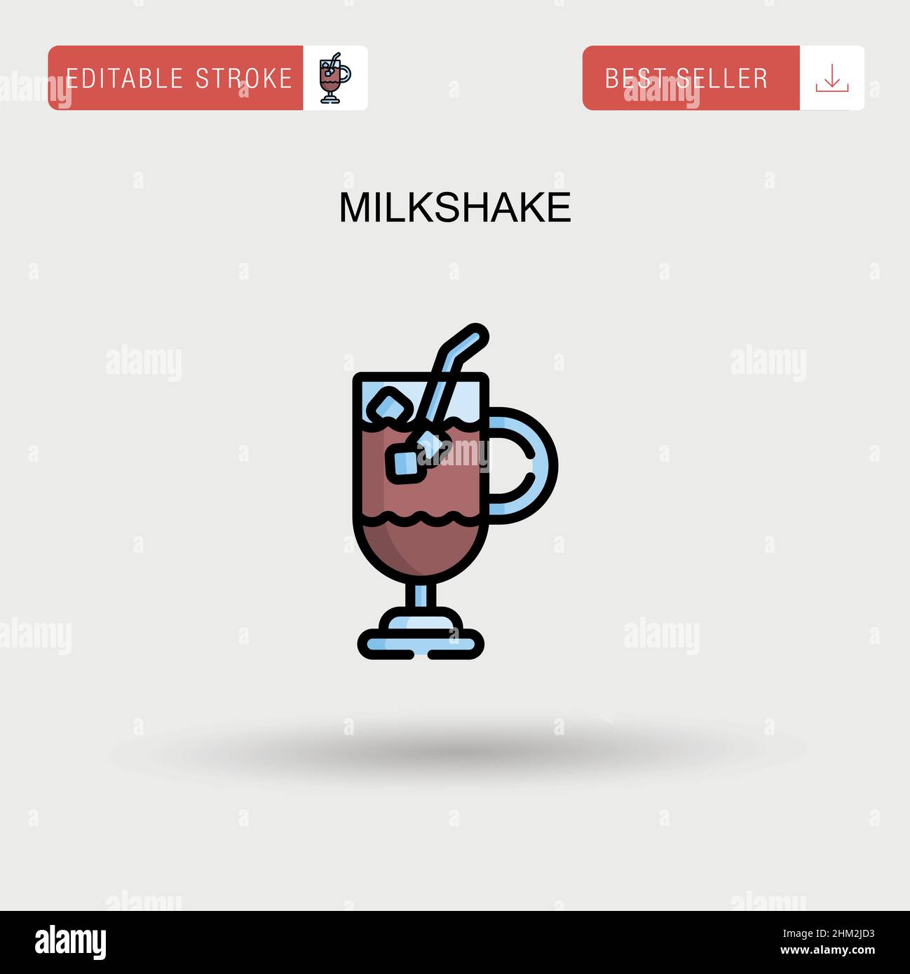 Milkshake icon hi-res stock photography and images - Alamy