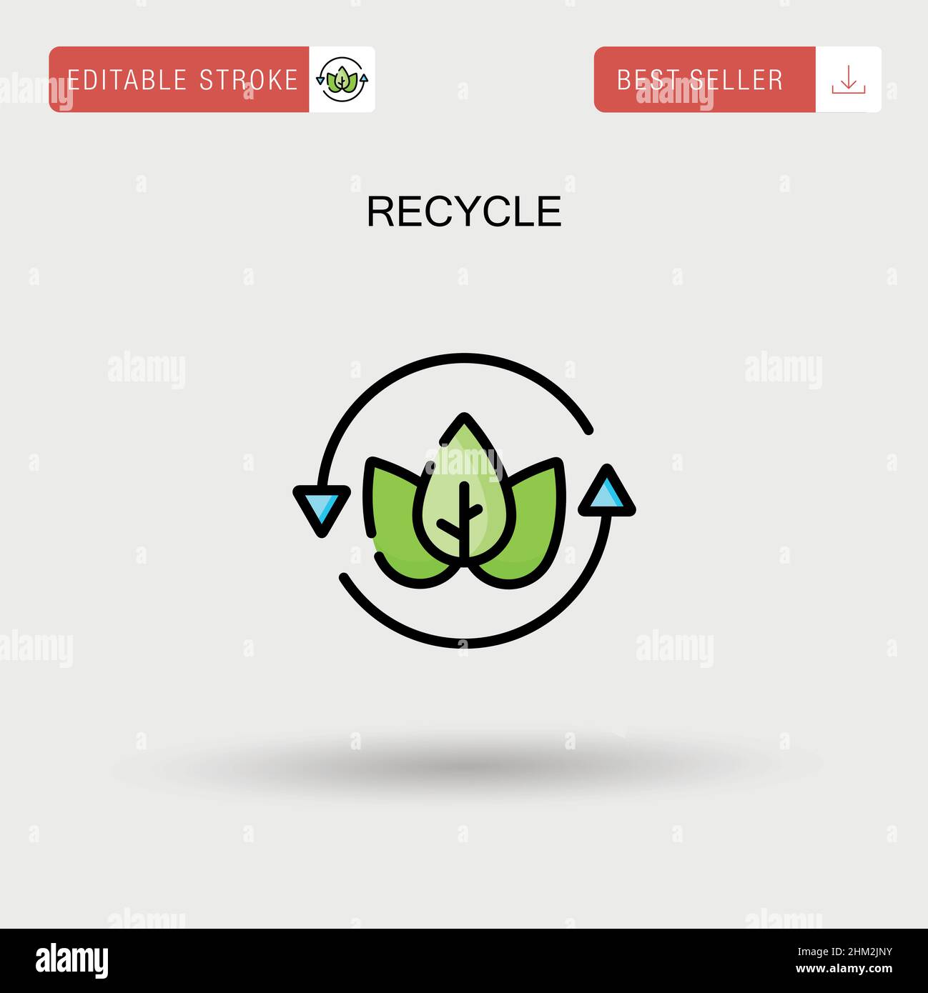 Recycle Simple vector icon Stock Vector Image & Art - Alamy