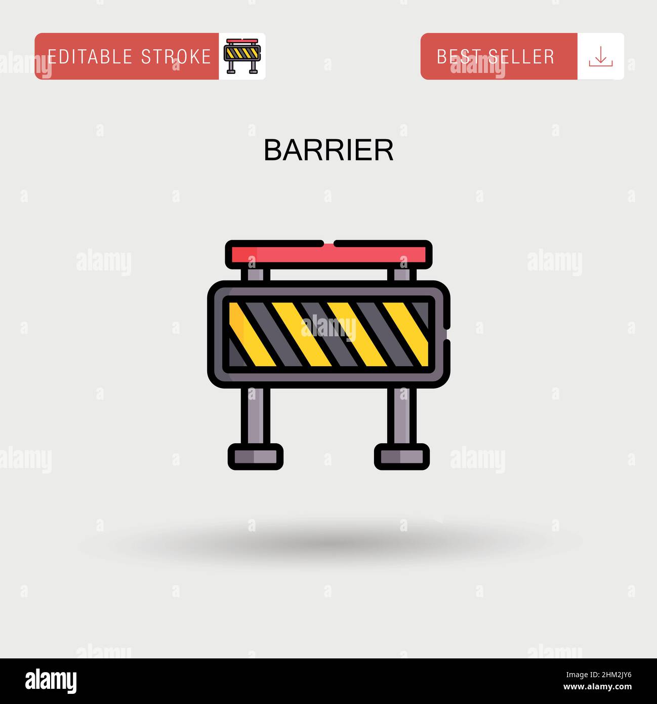 Barrier Simple vector icon Stock Vector Image & Art - Alamy