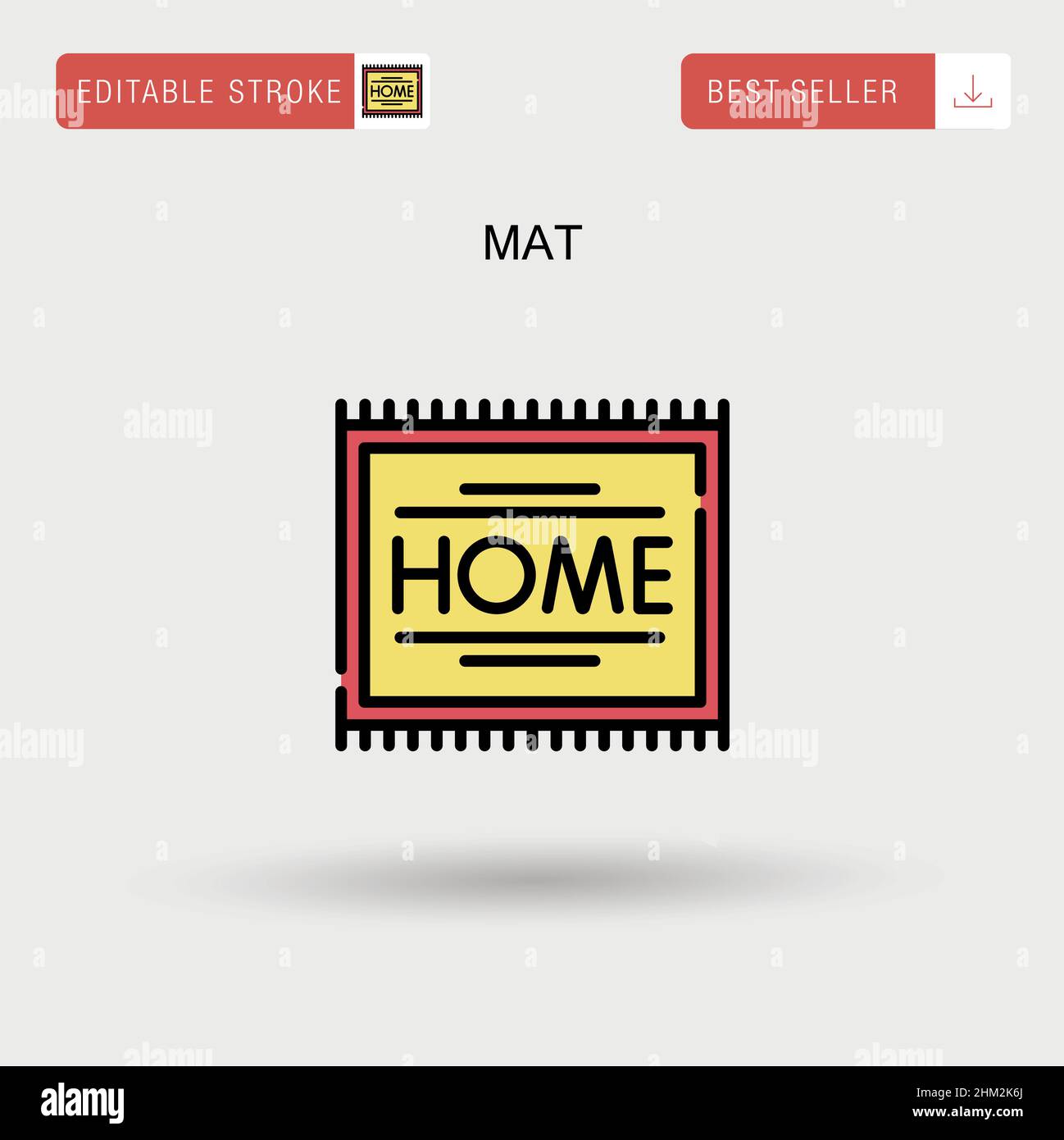 Mat Simple vector icon Stock Vector Image & Art - Alamy