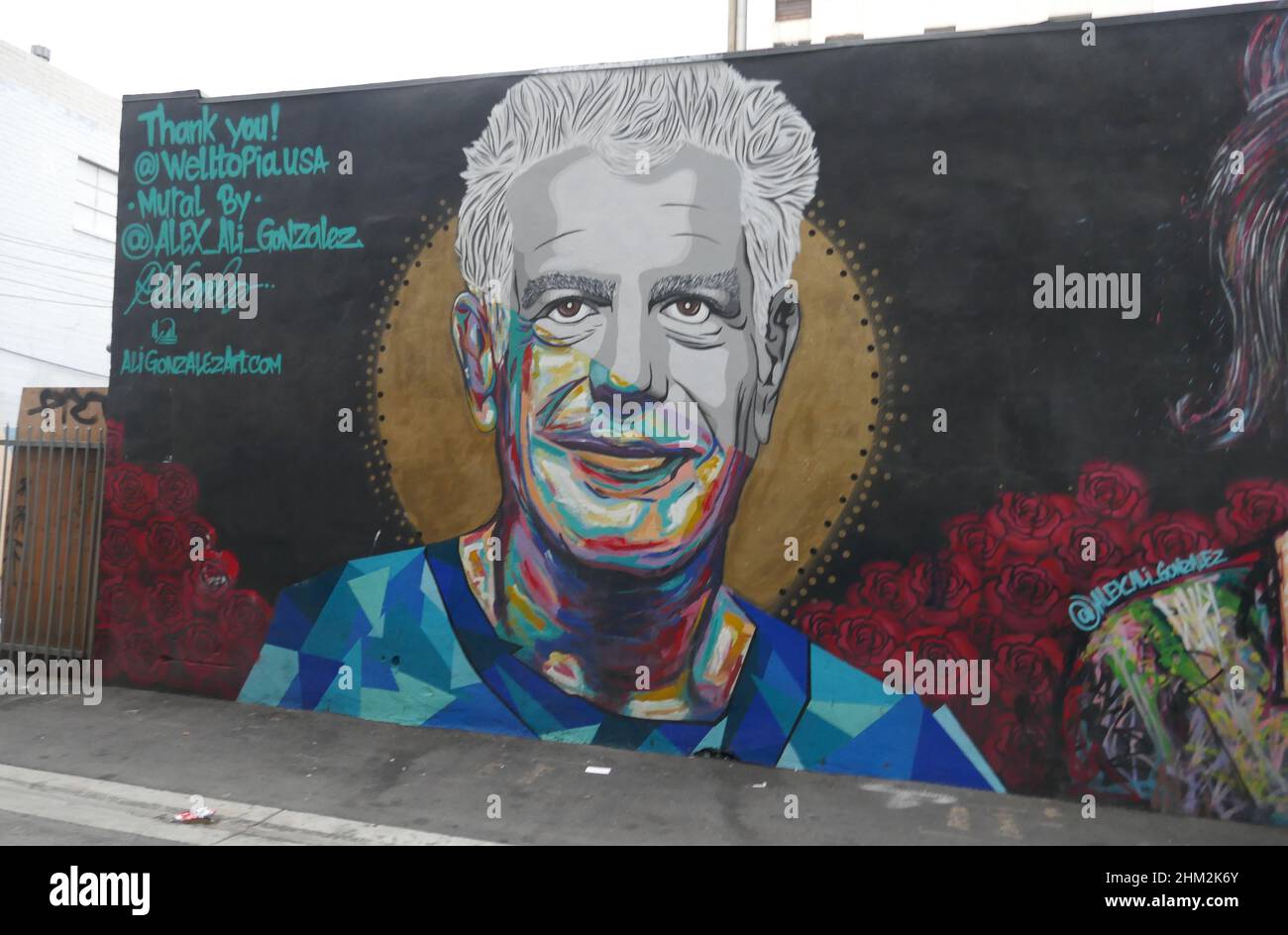 Los Angeles, California, USA 19th January 2022 Anthony Boudain Street ...