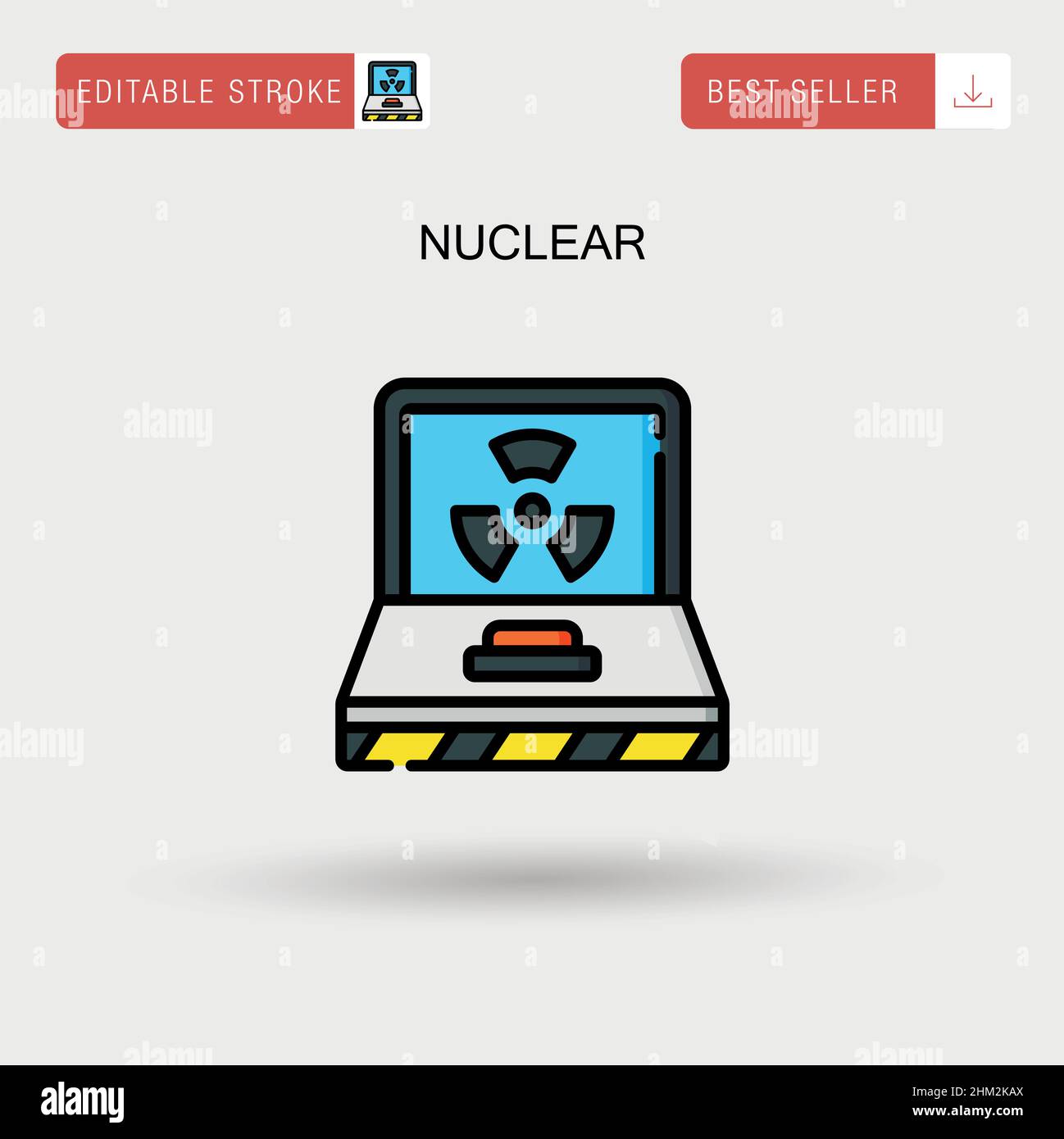 Nuclear Simple vector icon Stock Vector Image & Art - Alamy