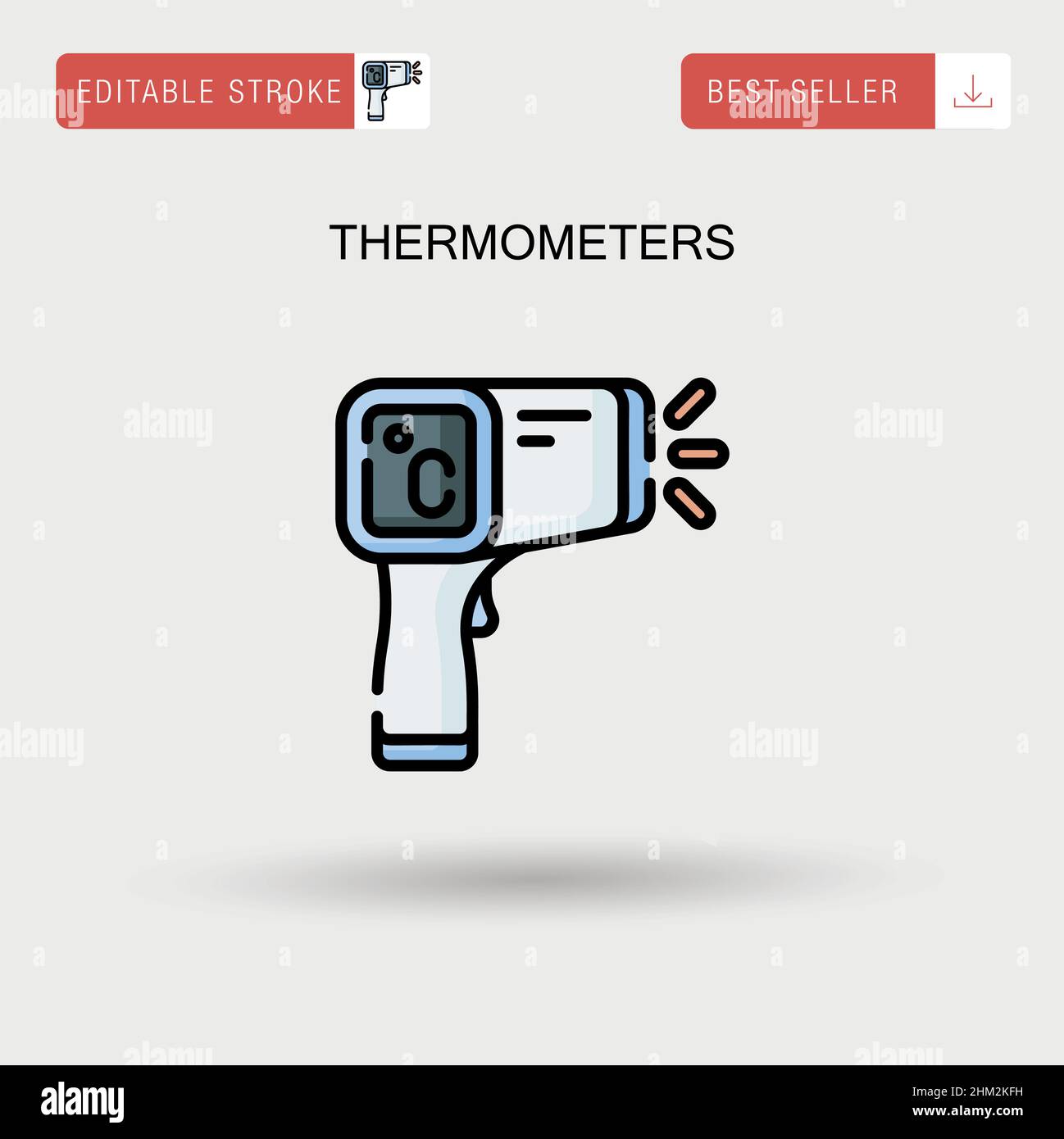 Thermometer to measure temperature thermometers hi-res stock ...