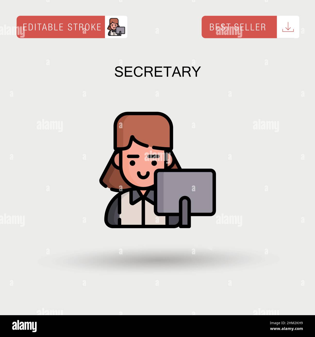 Lady woman secretary Stock Vector Images - Alamy