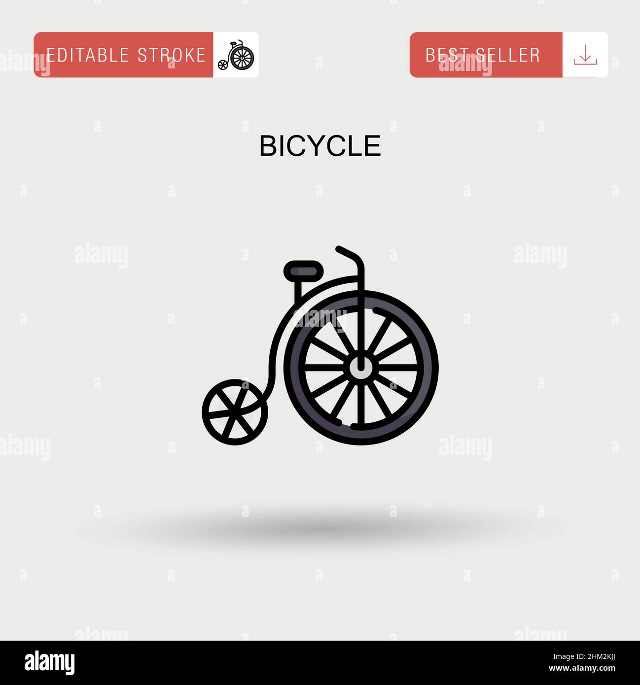 Bicycle Simple vector icon Stock Vector Image & Art - Alamy