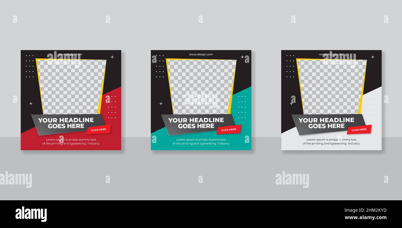 Editable template post for social media ad. web banner ads for ...