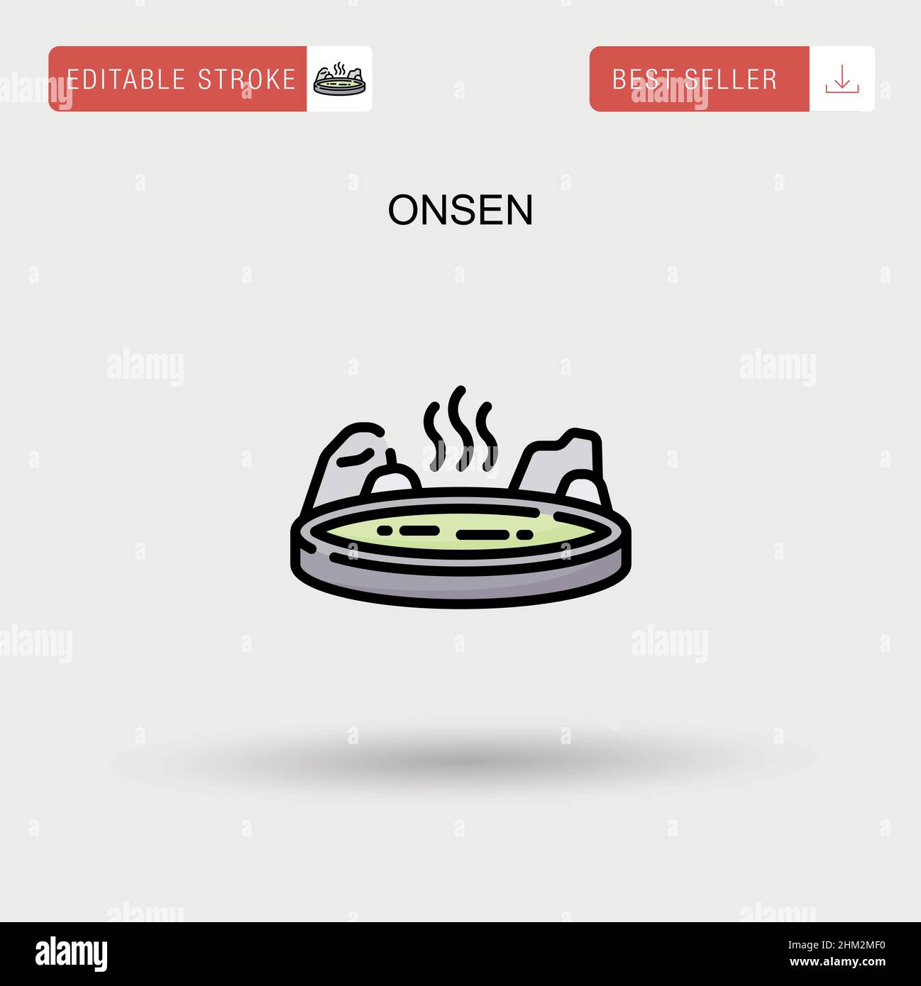 Onsen Simple vector icon Stock Vector Image & Art - Alamy
