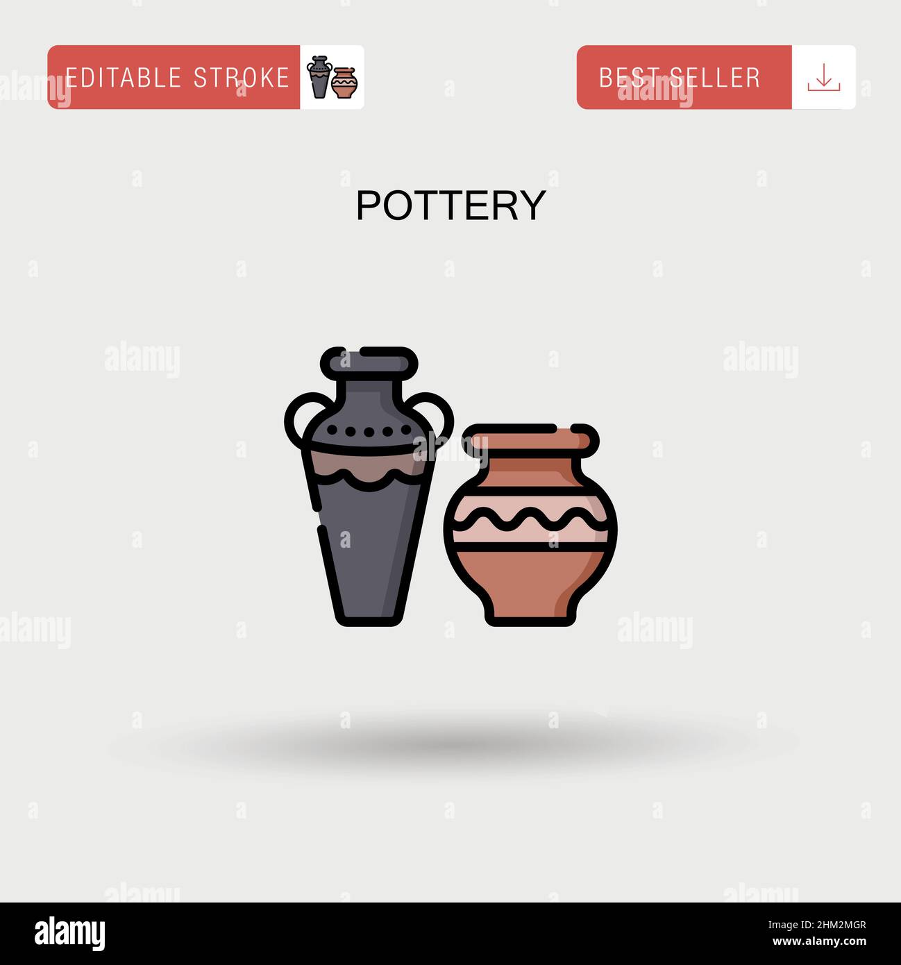 Pottery Simple vector icon Stock Vector Image & Art - Alamy