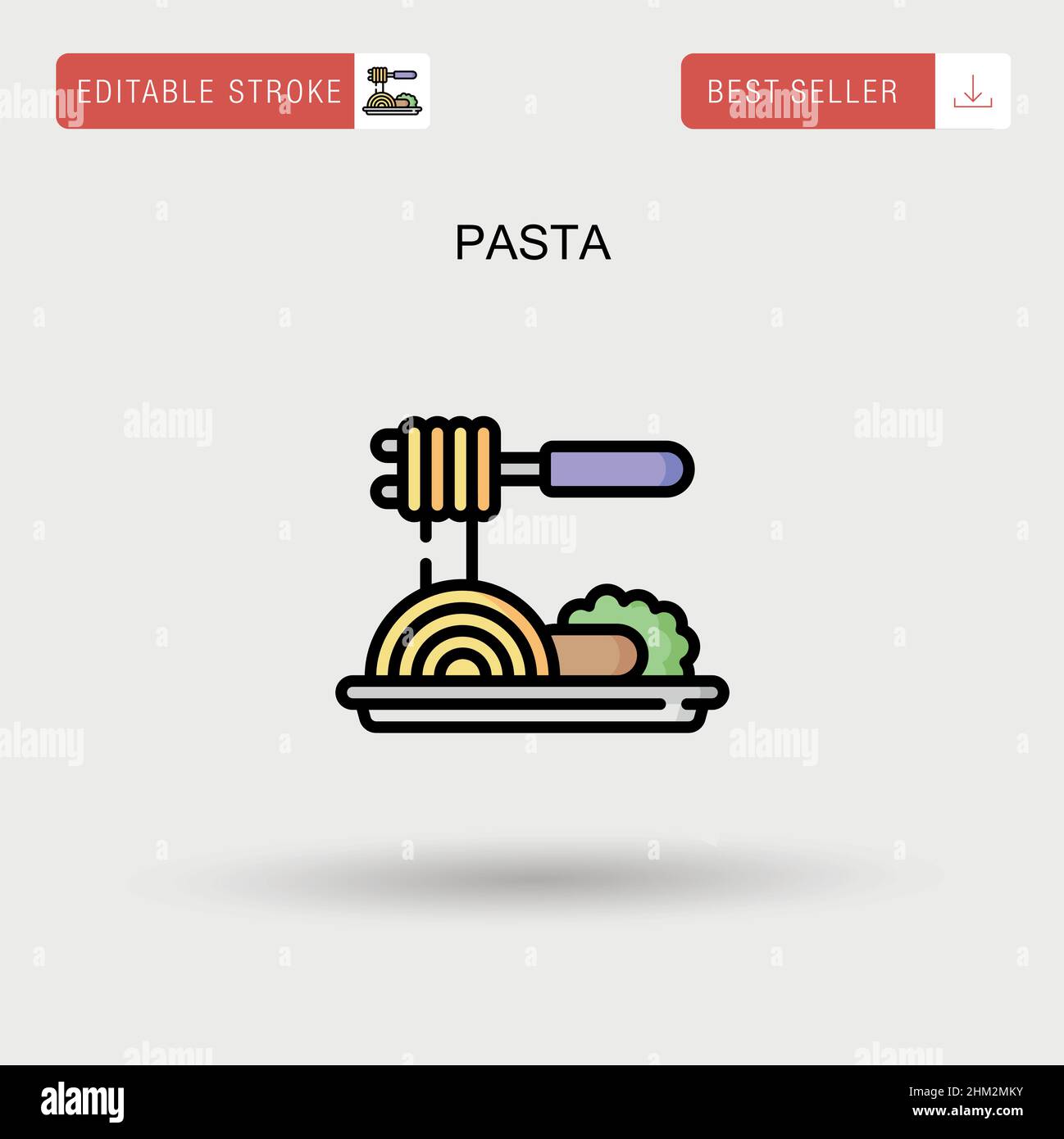 Pasta meal Stock Vector Images - Alamy