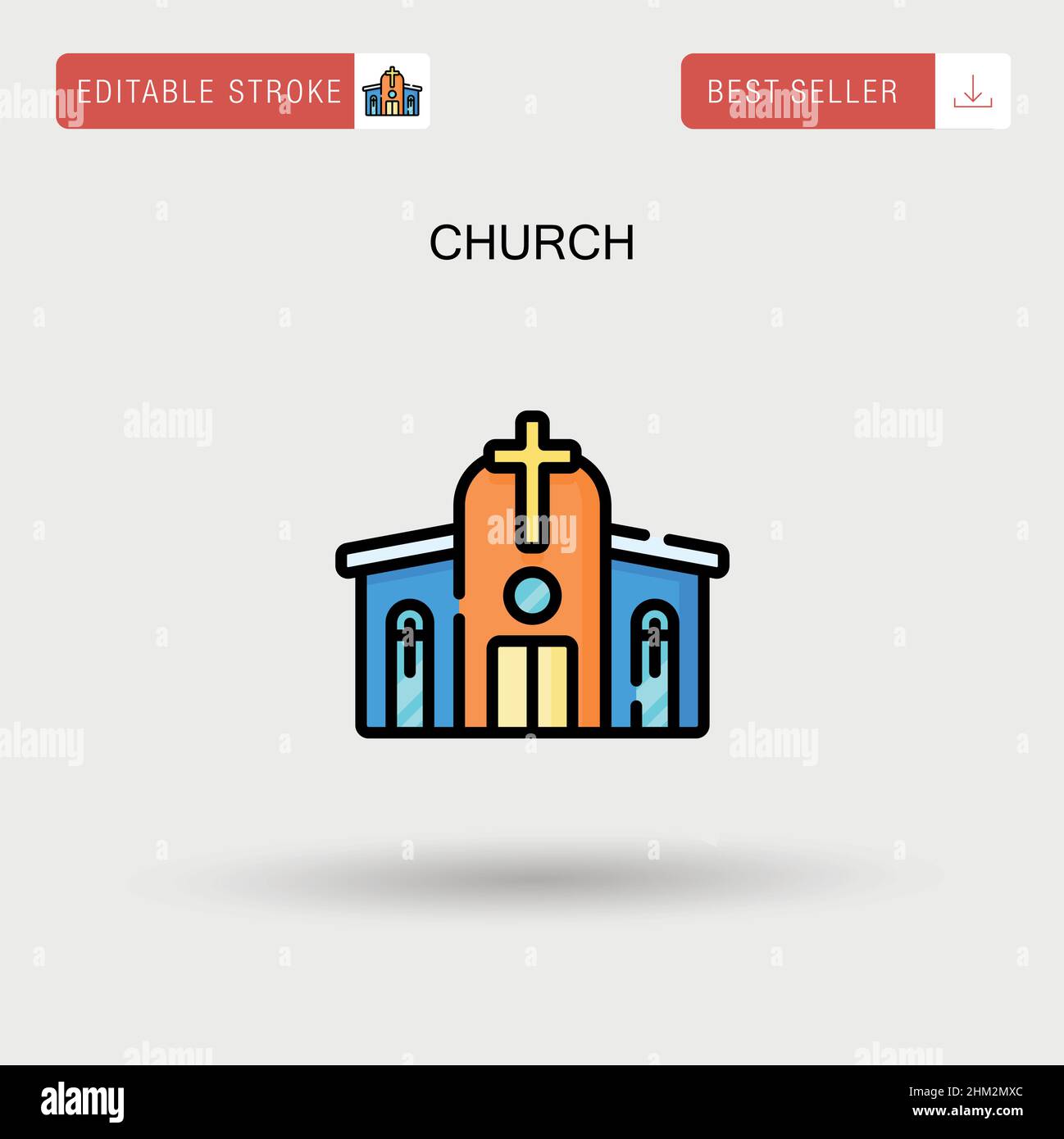 Church Simple vector icon Stock Vector Image & Art - Alamy