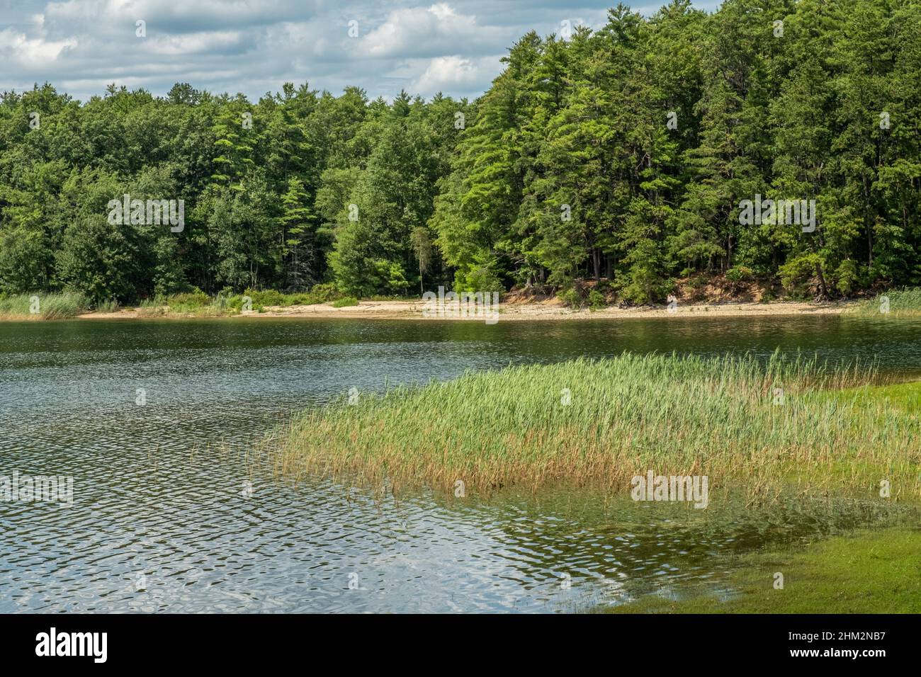 The Quabbin Reservoir at Gate 35 in New Salem, Masachusetts Stock Photo ...