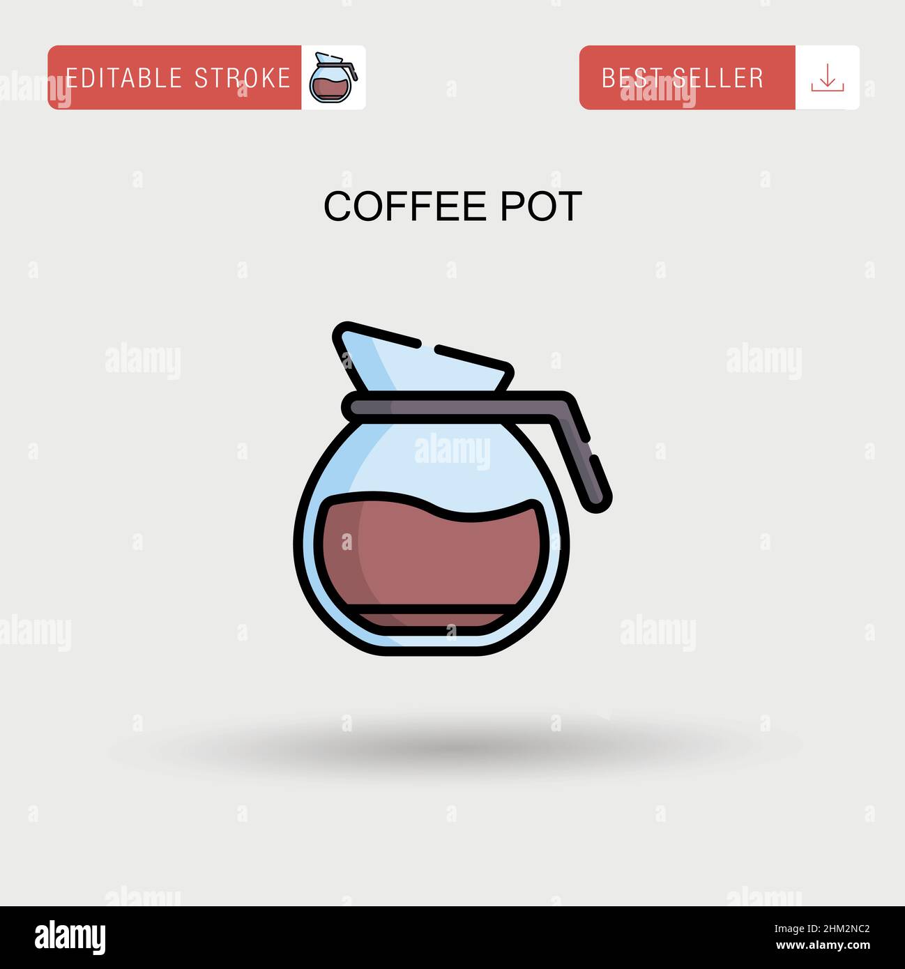 Coffee pot design drink Stock Vector Images - Alamy