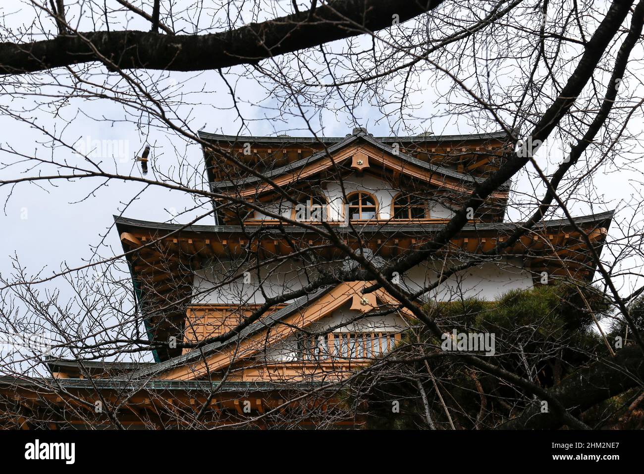 suwa, nagano, japan, 2022/06/02 , View of Takashima Castle (Takashima ...