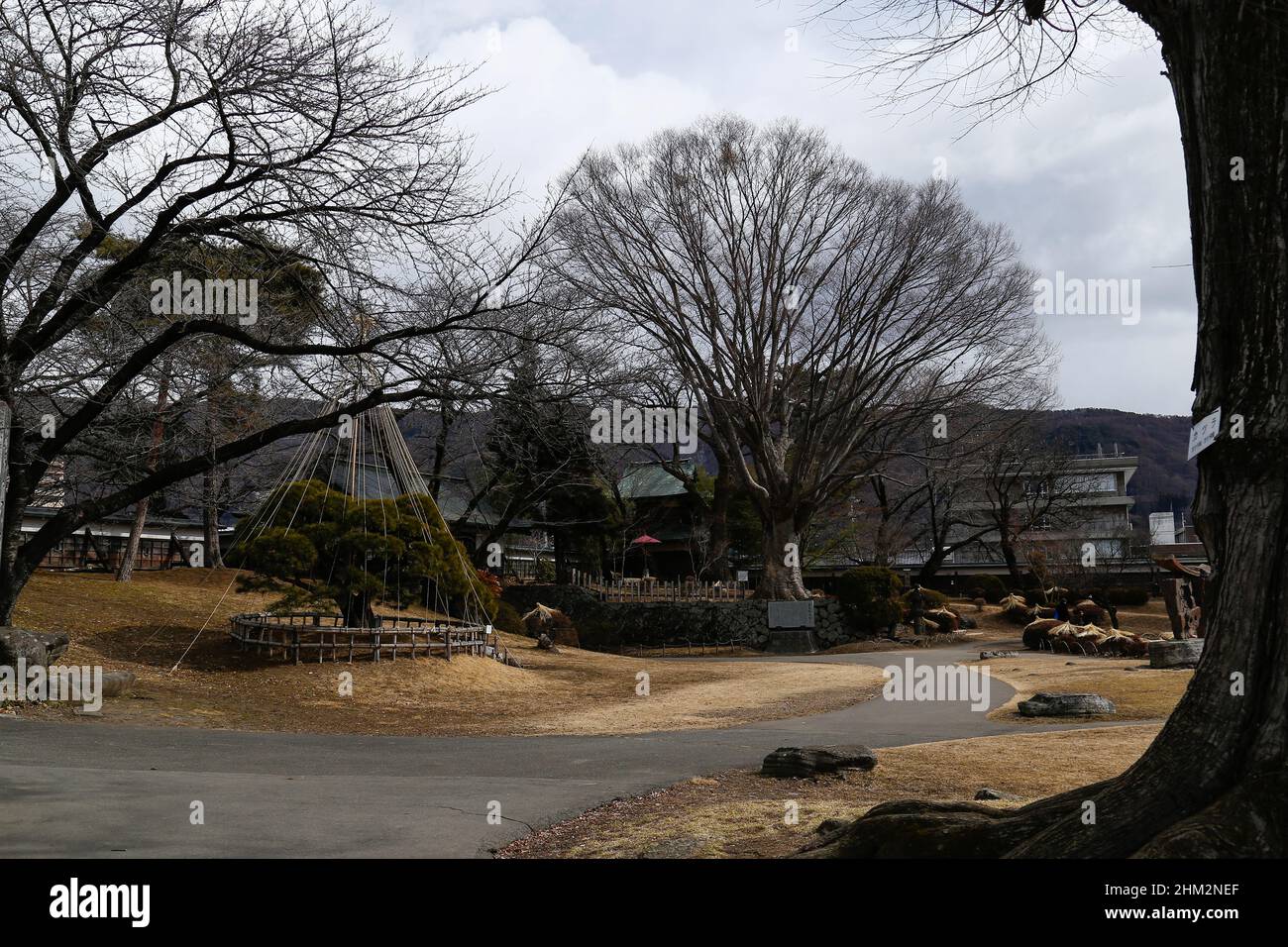 suwa, nagano, japan, 2022/06/02 , park surrounding the Takashima Castle ...