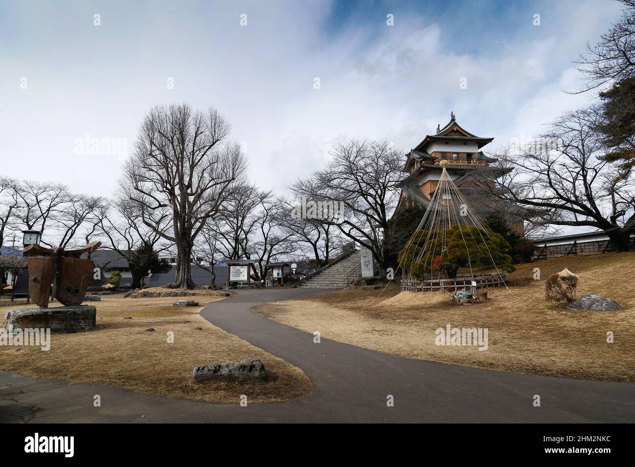 suwa, nagano, japan, 2022/06/02 , View of Takashima Castle (Takashima ...