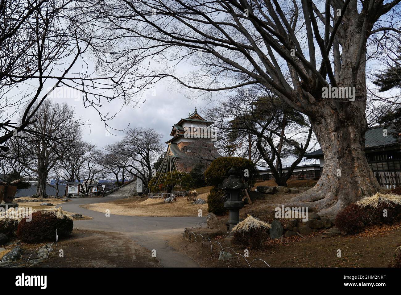 suwa, nagano, japan, 2022/06/02 , View of Takashima Castle (Takashima ...
