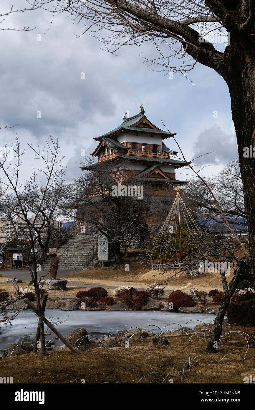 suwa, nagano, japan, 2022/06/02 , View of Takashima Castle (Takashima ...