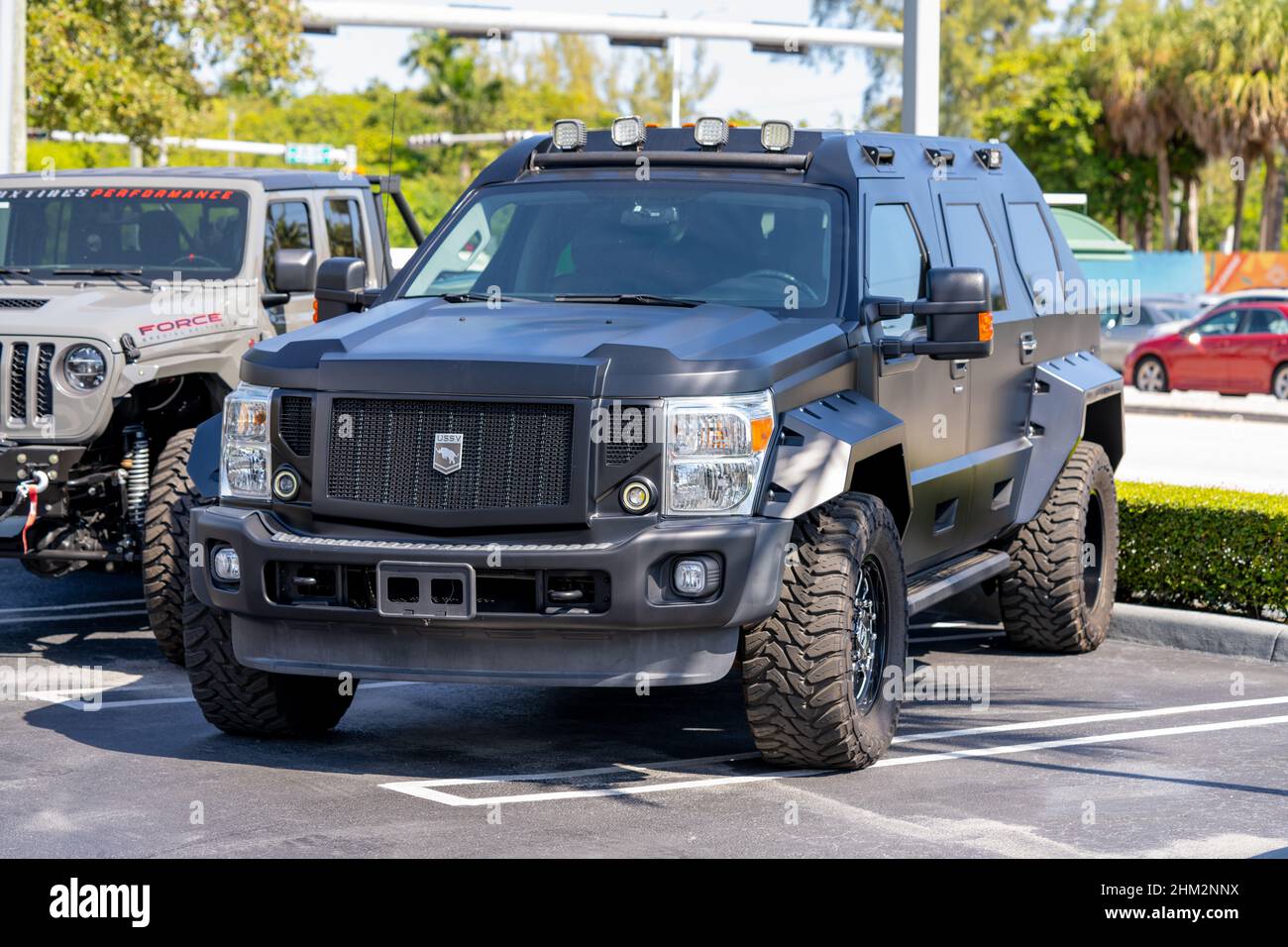 Miami, FL, USA - February 5, 2022: Photo of a custom built USSV US ...
