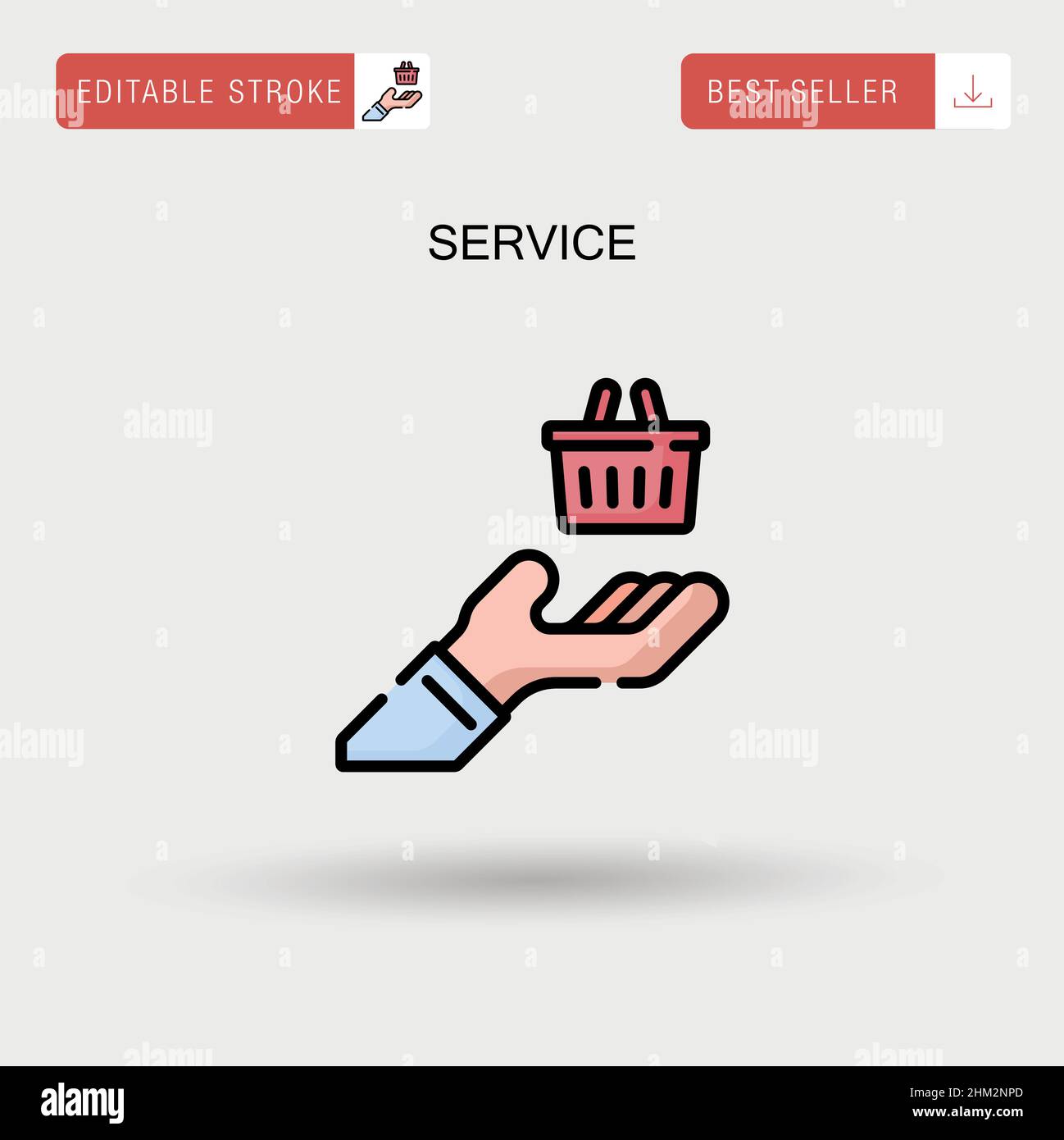 Service Simple vector icon Stock Vector Image & Art - Alamy